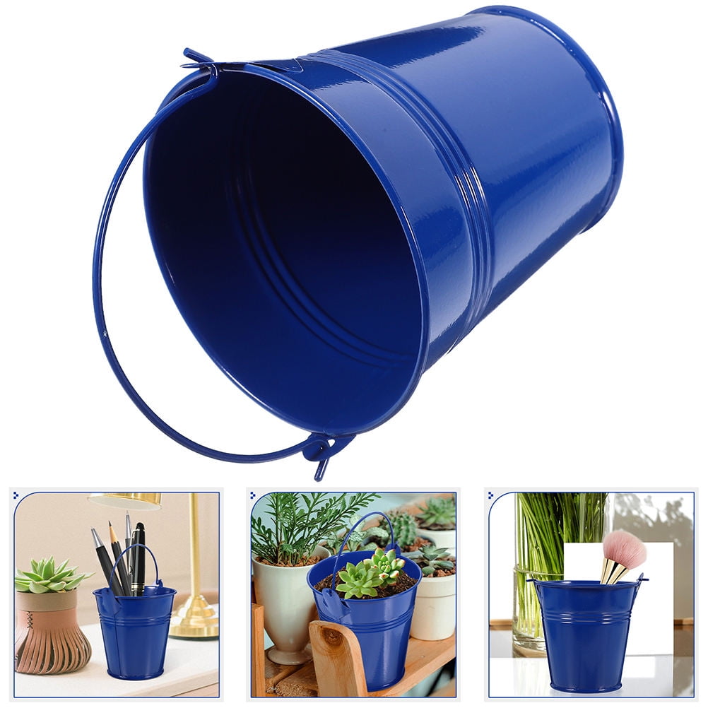 WHAMVOX 6Pcs Party Favor Iron Bucket with Handles Iron Flower Bucket ...