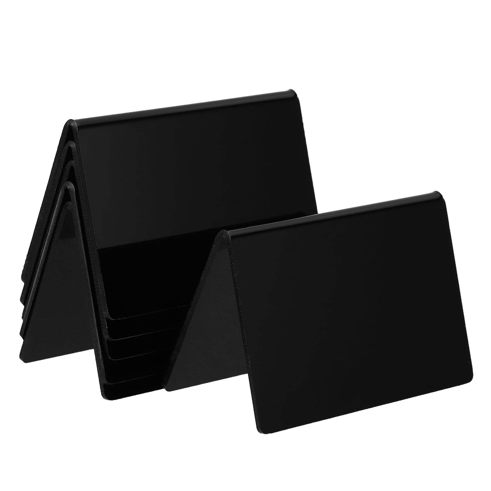 WHAMVOX Erasable Acrylic Chalkboard Signs for Tabletop Display Black ...