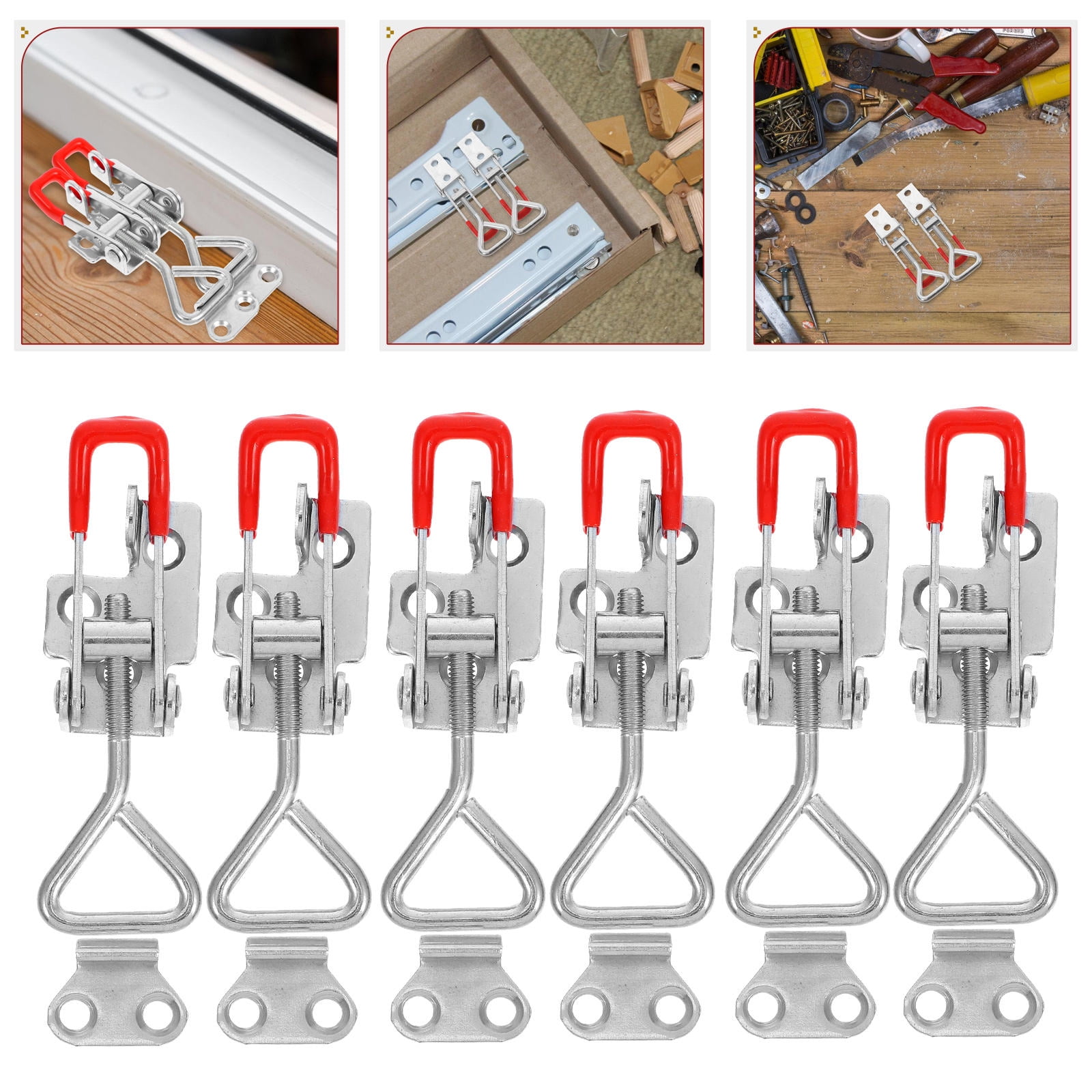 WHAMVOX 6pcs Adjustable Toggle Latch Clamp Quick Release Pull Latch ...