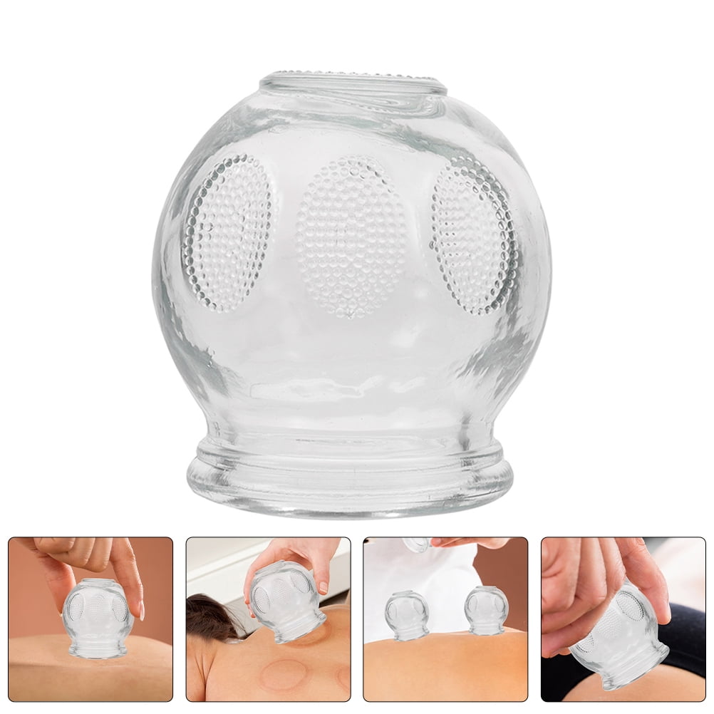 WHAMVOX 6pcs Glass Cupping Set For Body And Facial Cupping Cups Clear ...