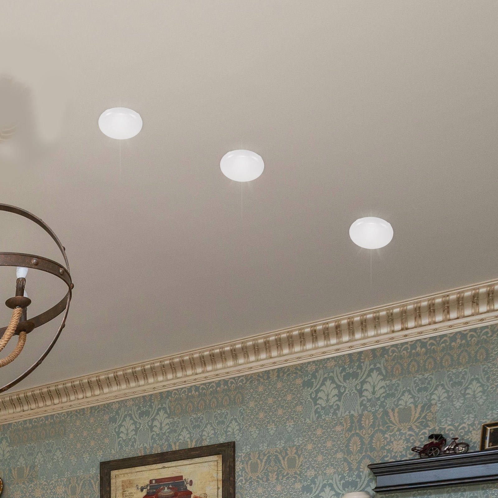 WHAMVOX 6pcs Light Diffuser Plastic Diffuser Lamp Covers Frosted White ...
