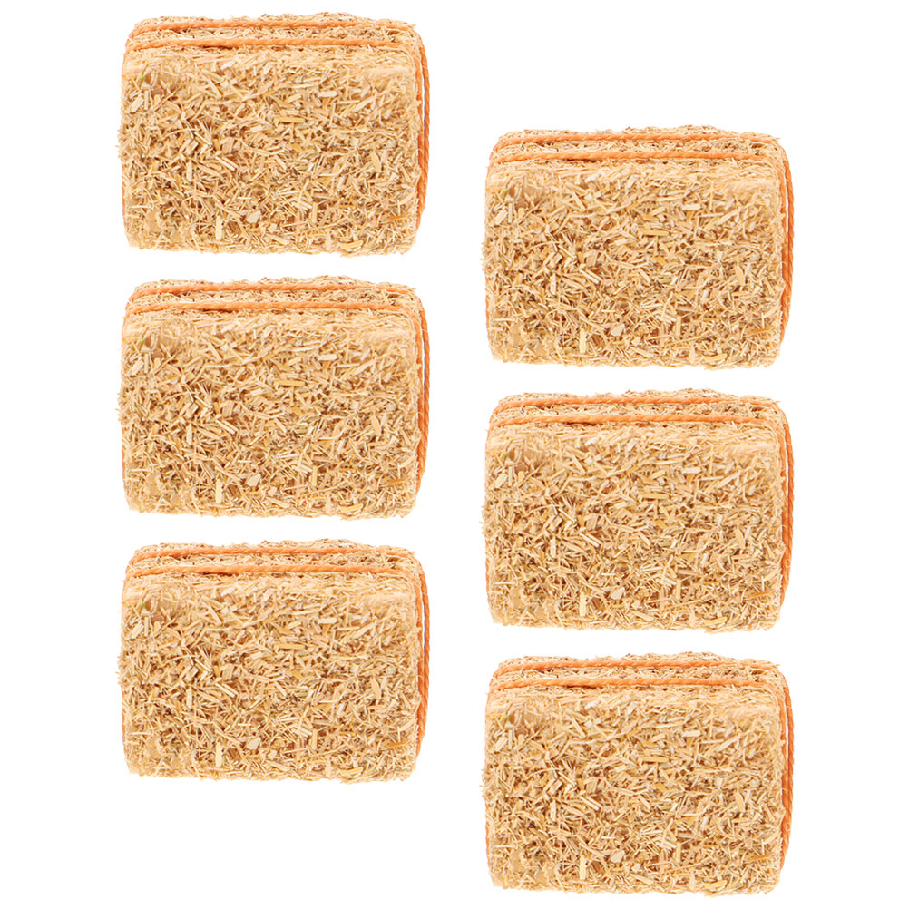 WHAMVOX 6pcs Mini Haystacks Bales Model Doll House Layout Mini ...