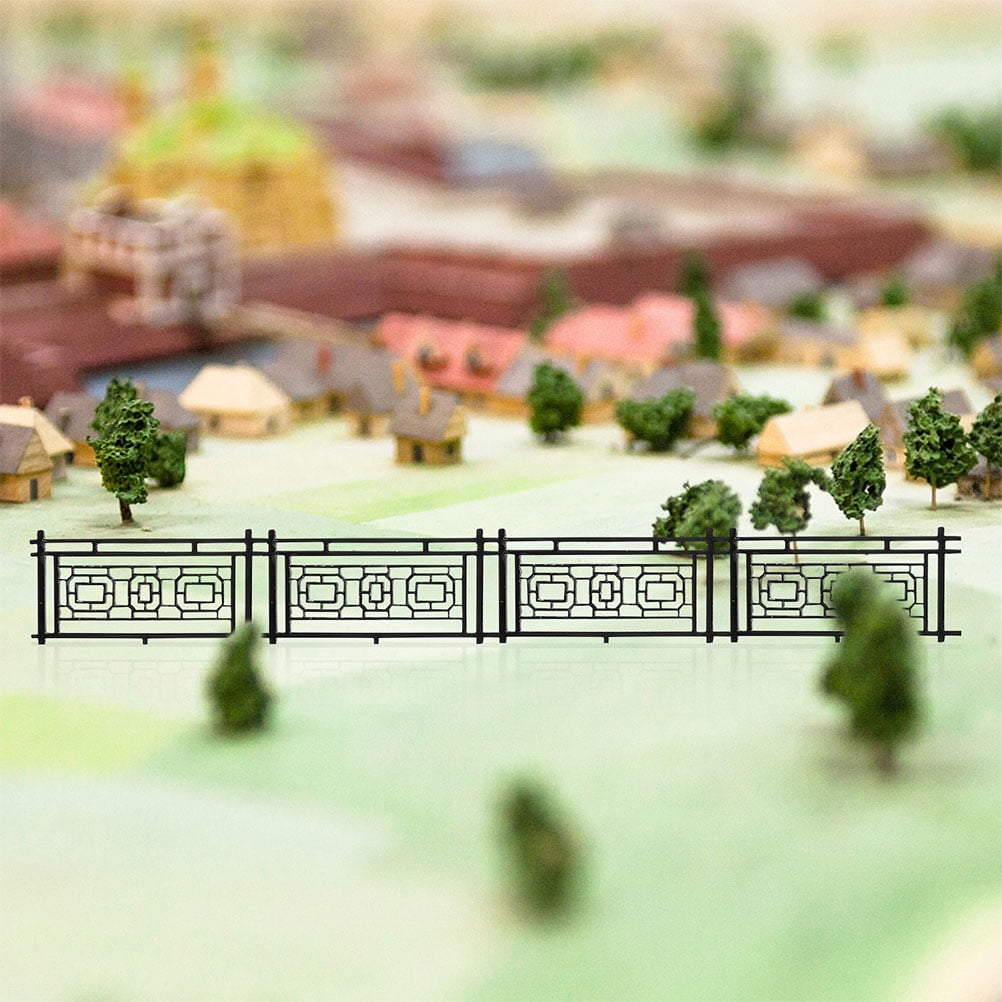 WHAMVOX 6pcs Miniature Fence Fairy Garden Fence Realistic Model Scene ...