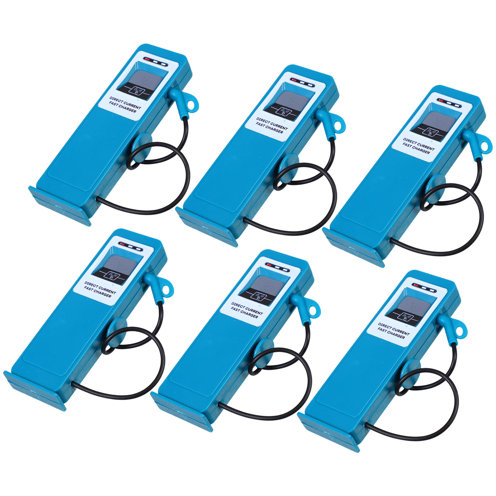 WHAMVOX 6pcs Simulation Car Charging Station Traffic Road Model Traffic ...