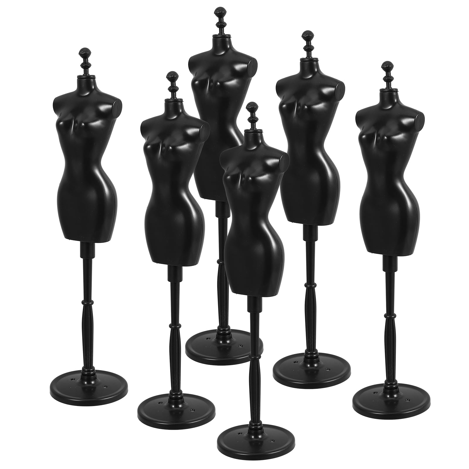 WHAMVOX 6pcs Small Mannequin Doll Dress Display Stand Doll Dress ...