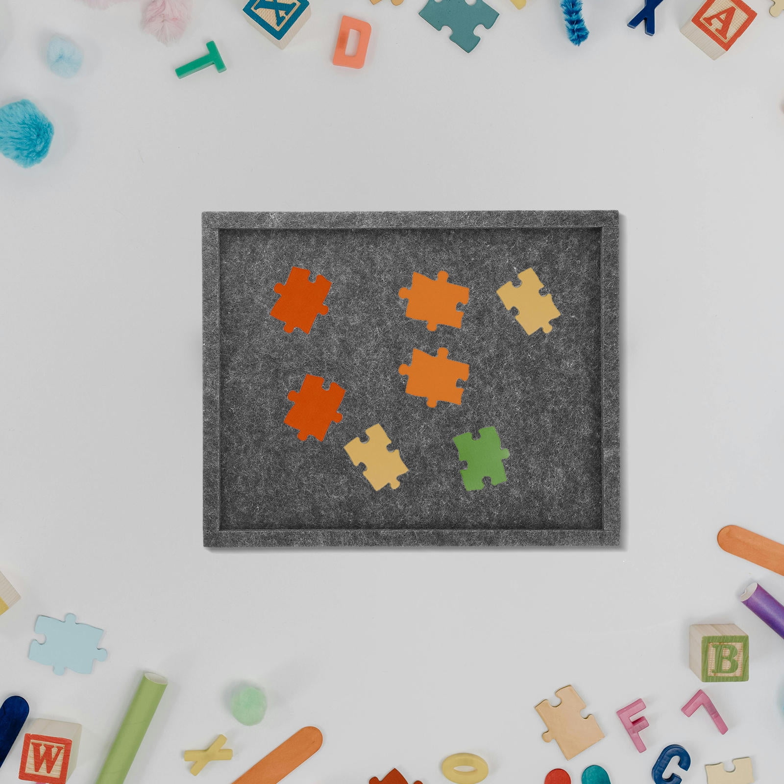 WHAMVOX 6pcs Stackable Puzzle Piece Sorter Trays For Kids And Adults ...