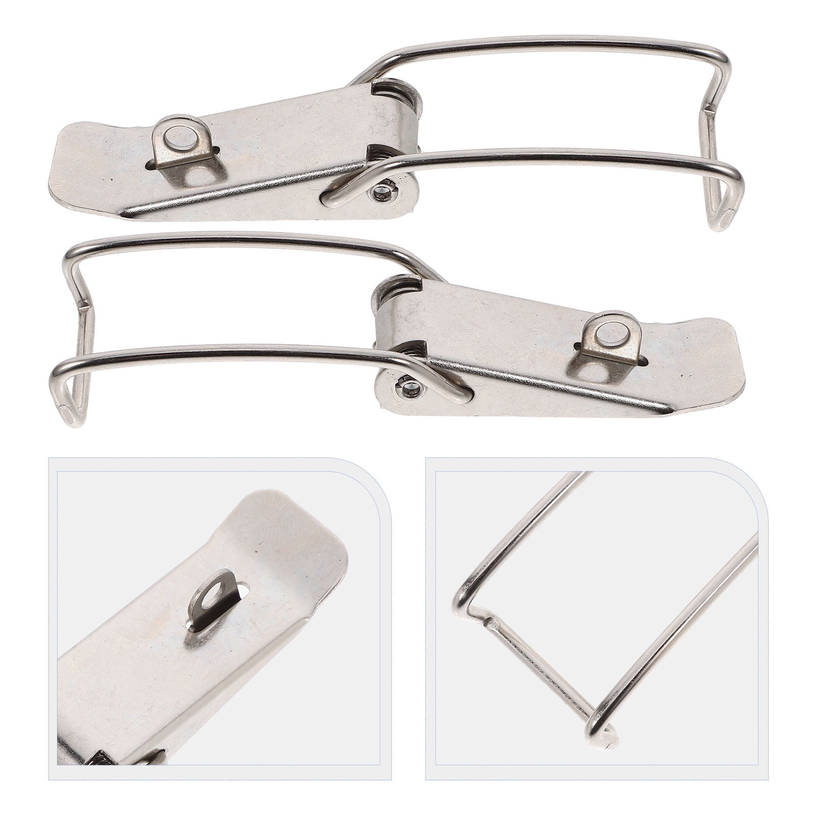 WHAMVOX 6pcs Stainless Steel Clasp Latch Hook Spring Loaded Latch Pin ...