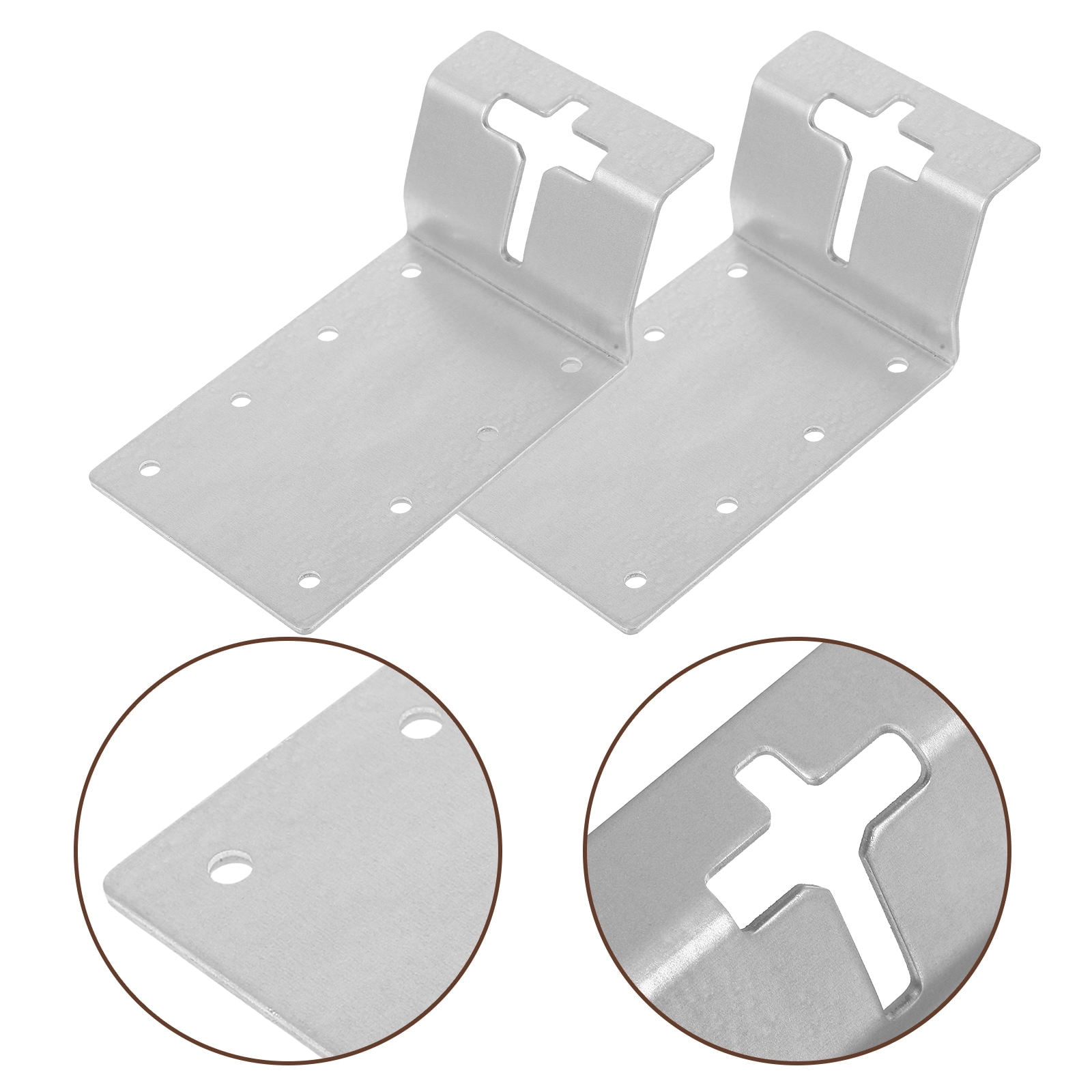 WHAMVOX 6pcs T-Post Mounting Bracket For Fence Mailbox Birdhouse ...