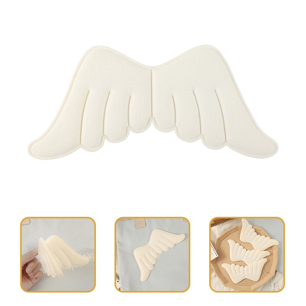 WHAMVOX 6pcs White Angel Wings Patch Applique DIY Handcraft Angel Wings ...
