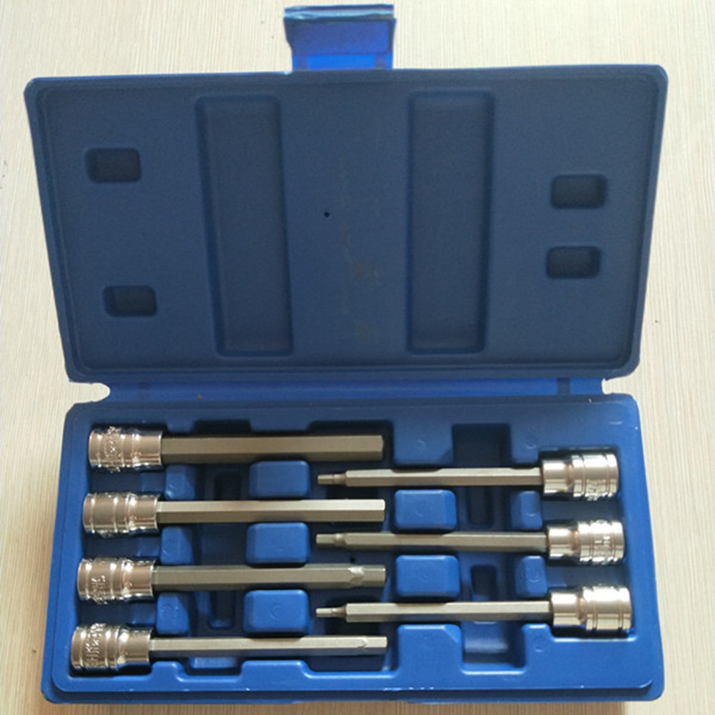 WHAMVOX 7 Pcs Extra Long Metric Bit Socket Set Vanadium Steel Sockets ...