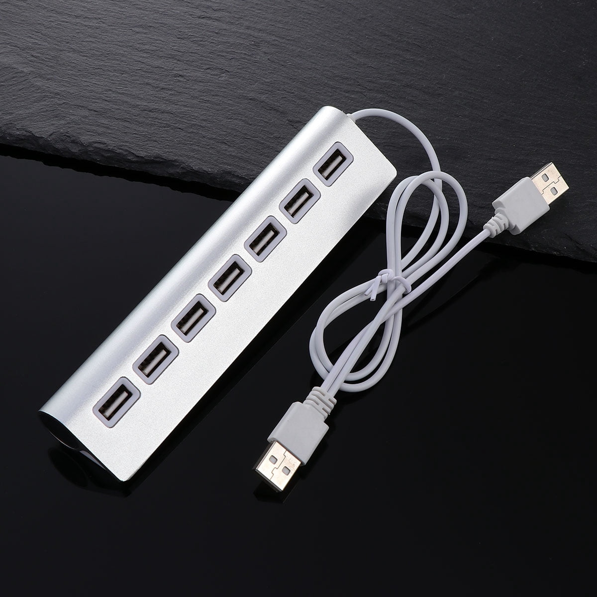 WHAMVOX 7-Port USB 2.0 to USB 2.0 Portable Data Hub Adapter for PC ...