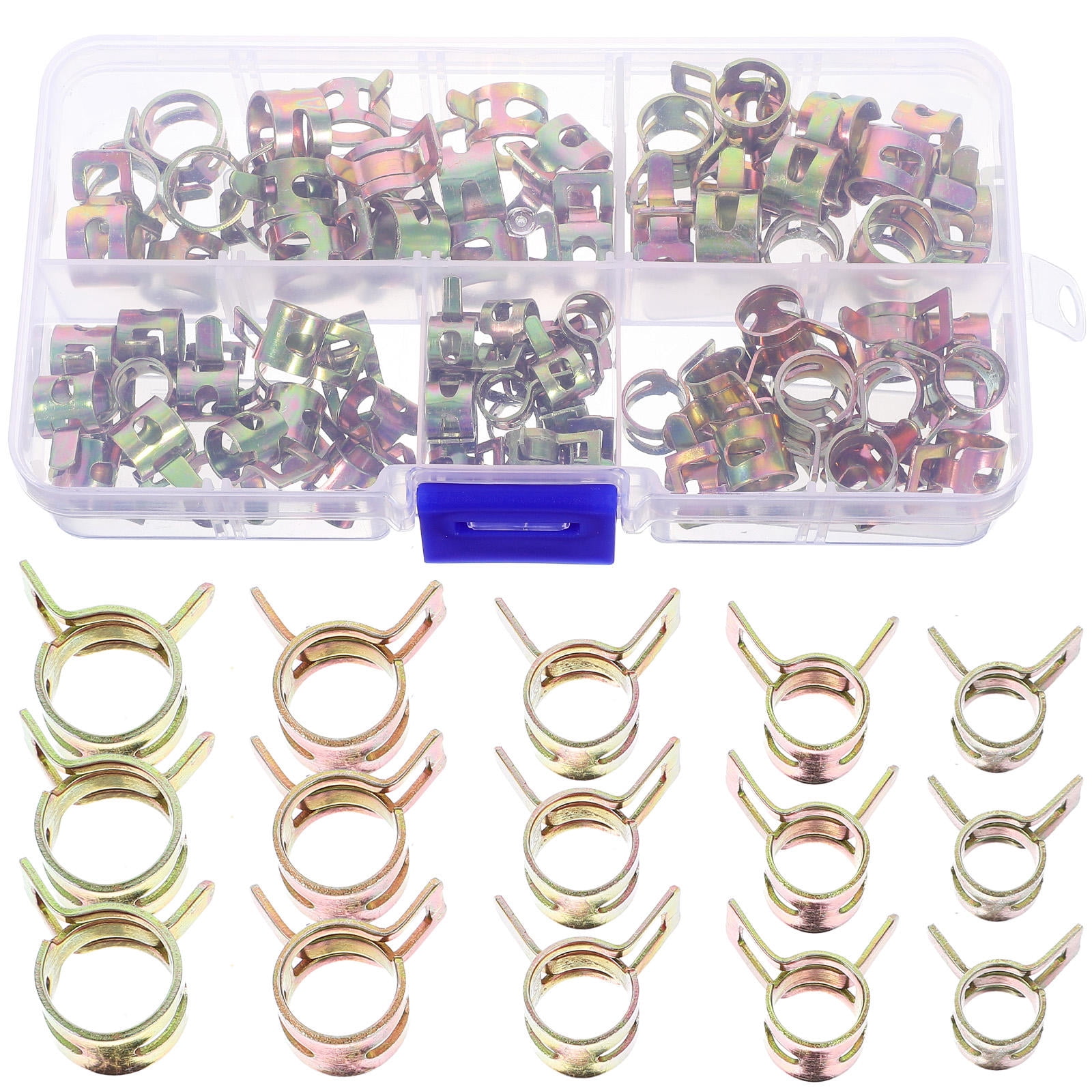 WHAMVOX 75 Pcs Flexible Pipe Clamps for Tubular Frames Clip Hose ...