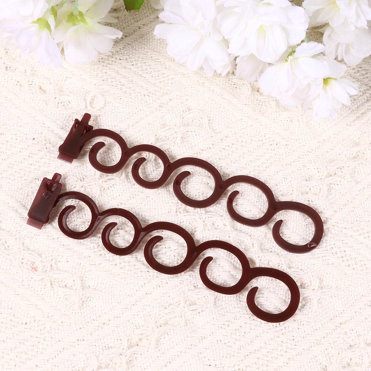 WHAMVOX 8 Pairs Fishbone Ponytail Shapers Centipede Braid Clip Hair ...