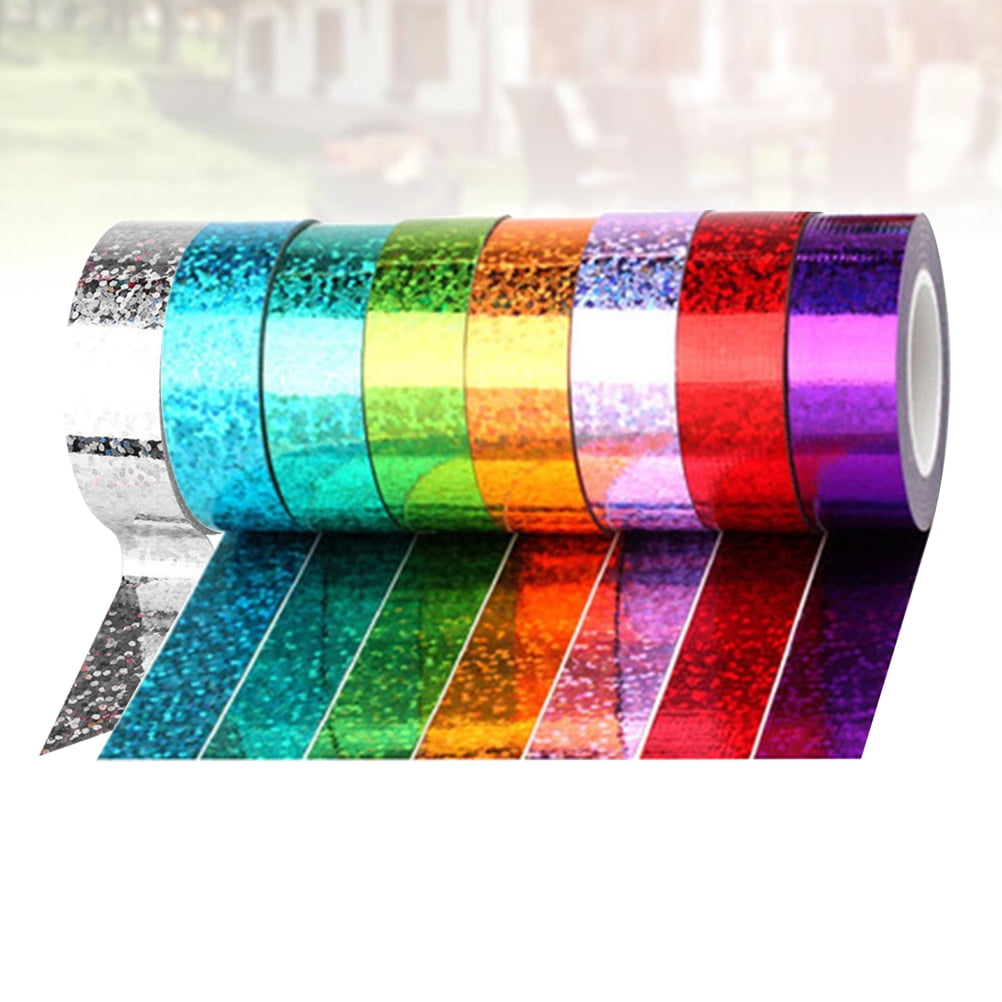 WHAMVOX 8 Rolls of Creative Shiny Tapes Gift Packing Tapes Handmade ...