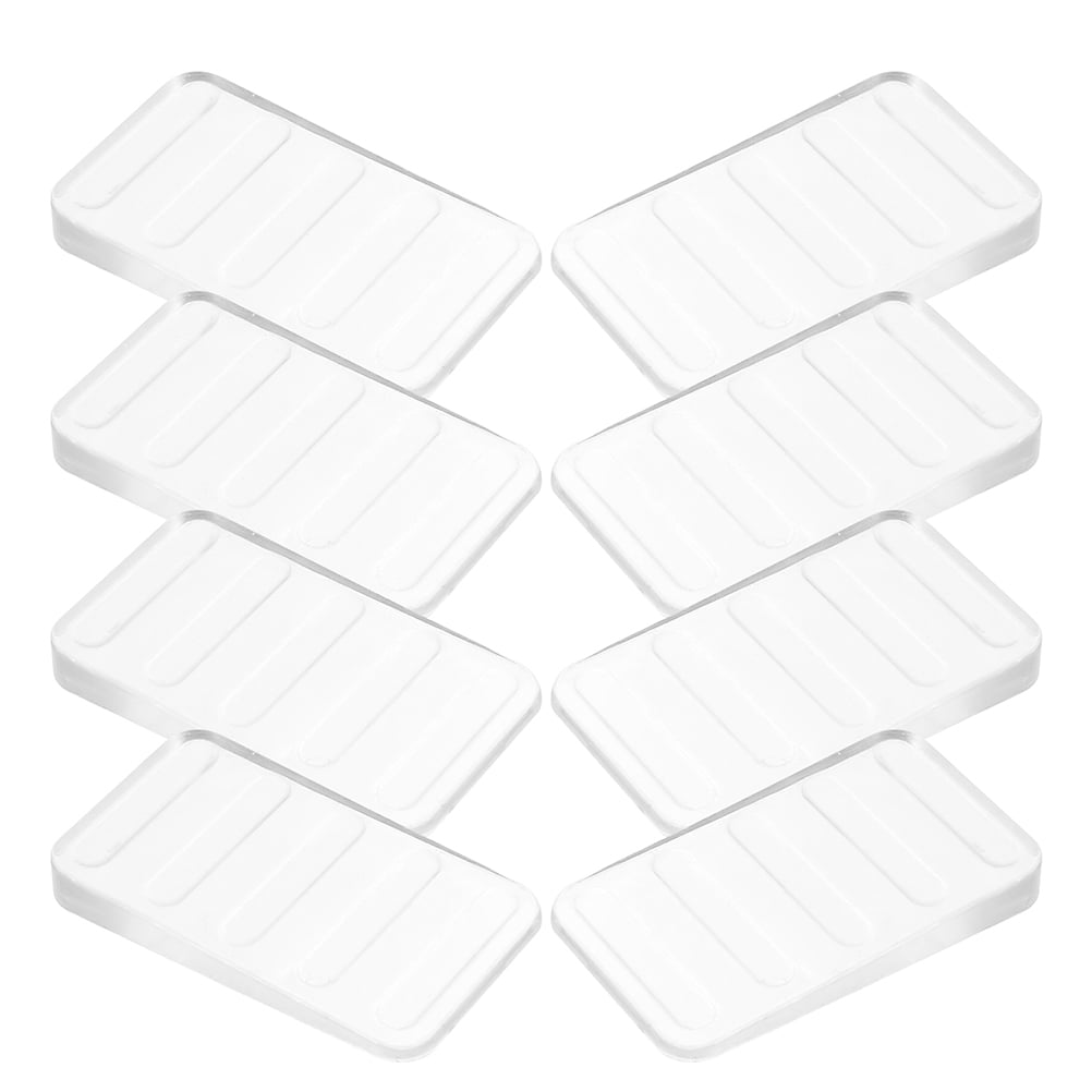 WHAMVOX 8 pcs Clear Leveling Shims Furniture Leveling Shims Wedge ...