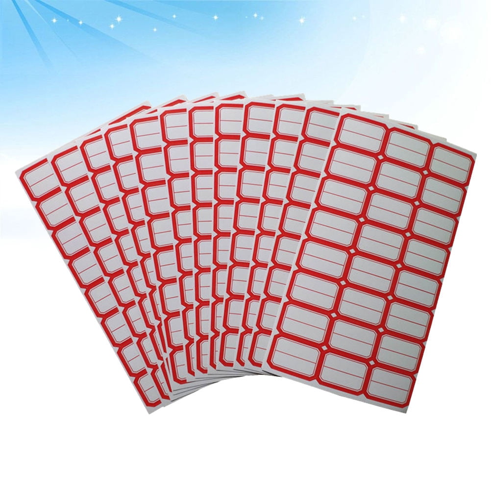 WHAMVOX 80 Sheets 24 Labels Per Sheet Paper Price Tag Name Tag ...