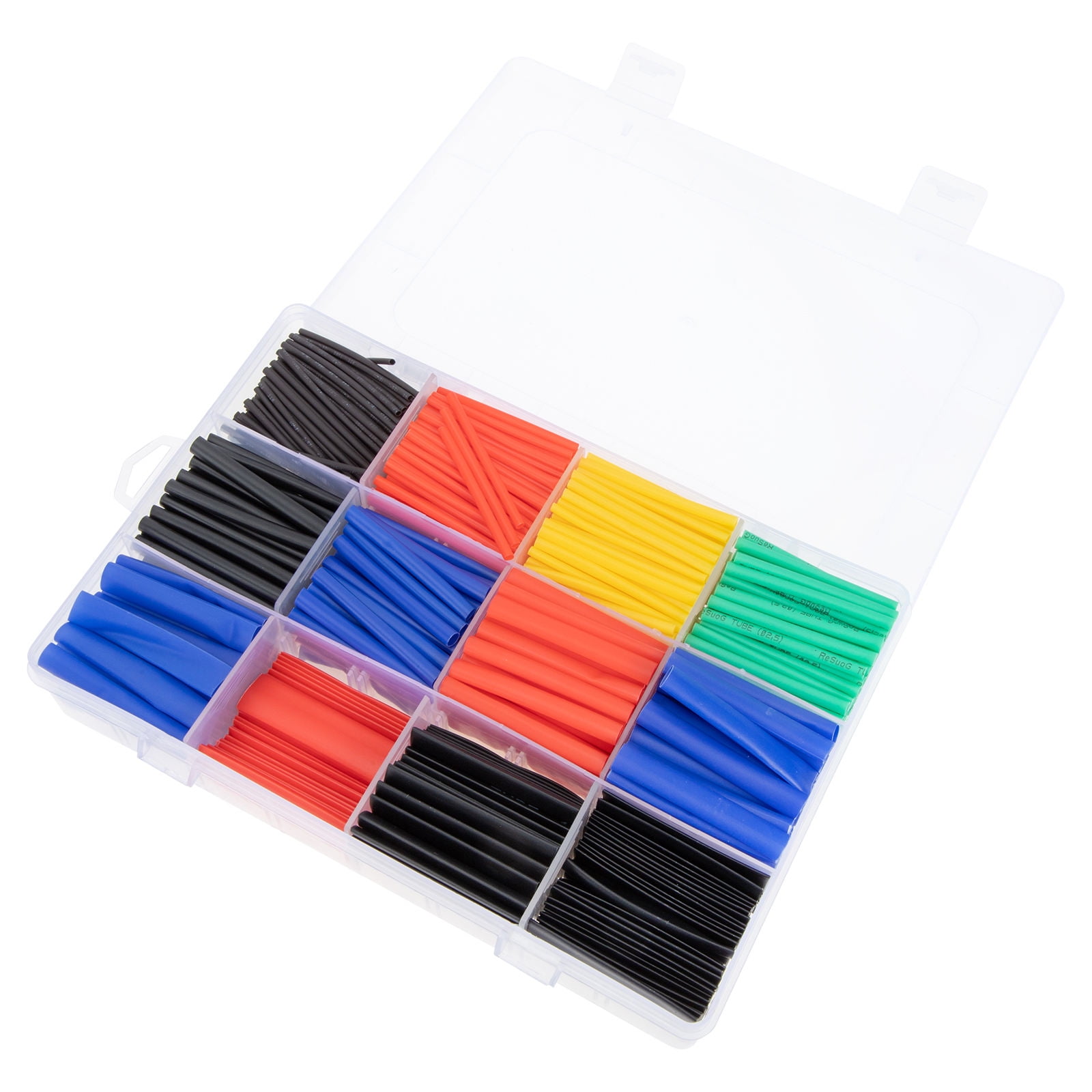 WHAMVOX 800 Pcs Sleeve Insulate Colored Heat Shrink Tube Wire Bundling ...
