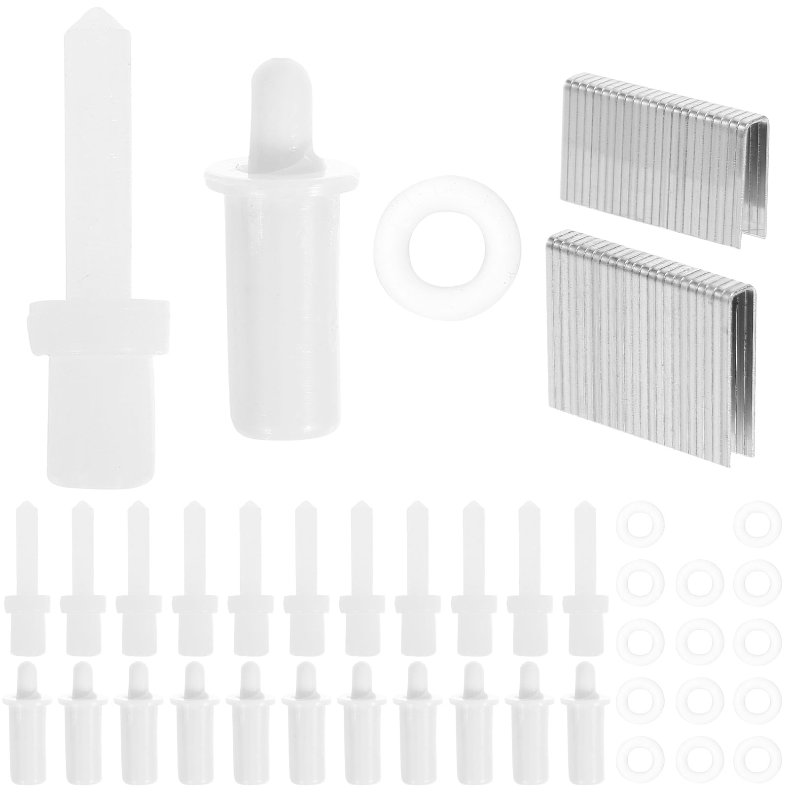 WHAMVOX 85Pcs Shutter Replacement Pins White POM Metal for Cabinet ...