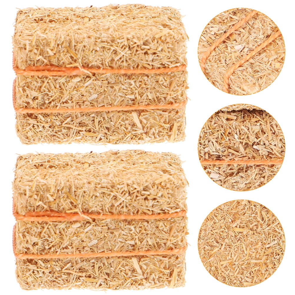 WHAMVOX 8Pcs Doll House Straw Bale Model Scene Mini House Haystacks ...