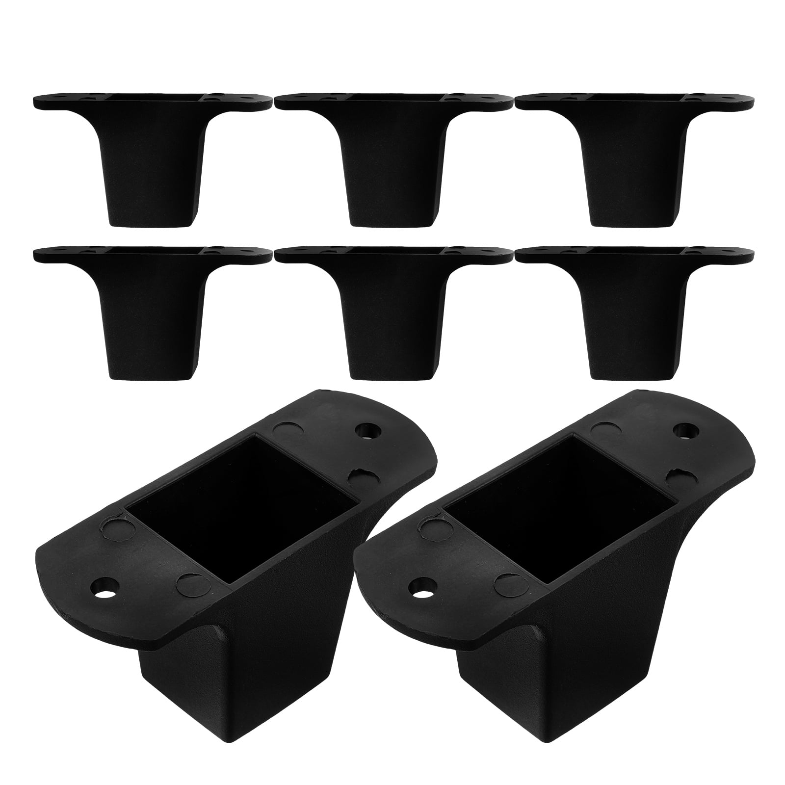 WHAMVOX 8Sets Black Plastic Base Pad Stand for Amplifier with ...