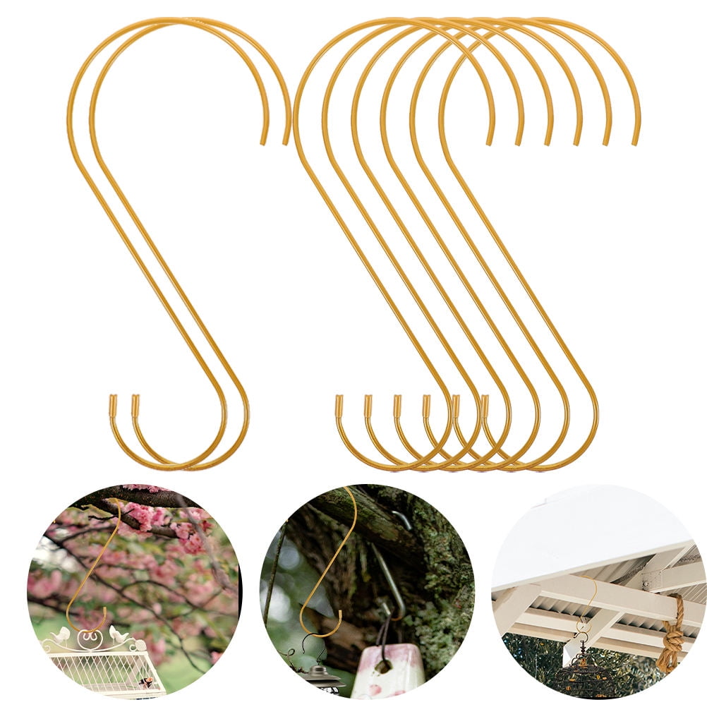 WHAMVOX 8pcs Bird Feeder Hanger S Hook Hanging Basket Hooks Garden S ...