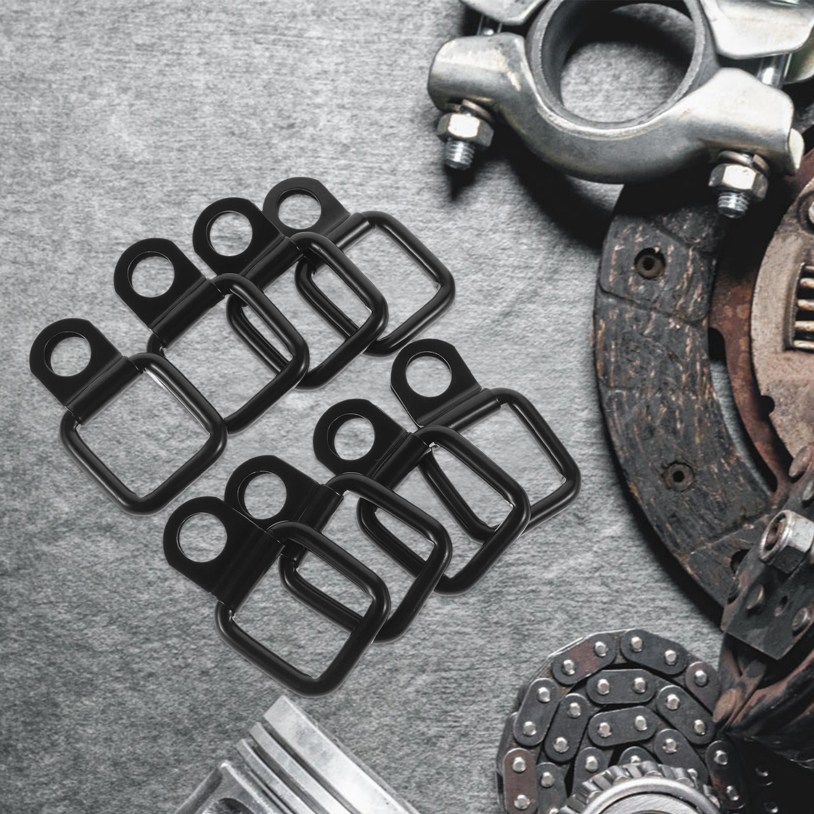 WHAMVOX 8pcs Heavy Duty D Rings for Car Trailer Tie Down Anchors Metal ...