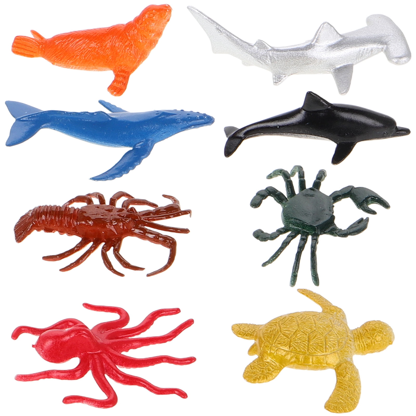 WHAMVOX 8pcs Mini Sea Animals Ocean Animals Toys Ocean Sea Animal Craft ...