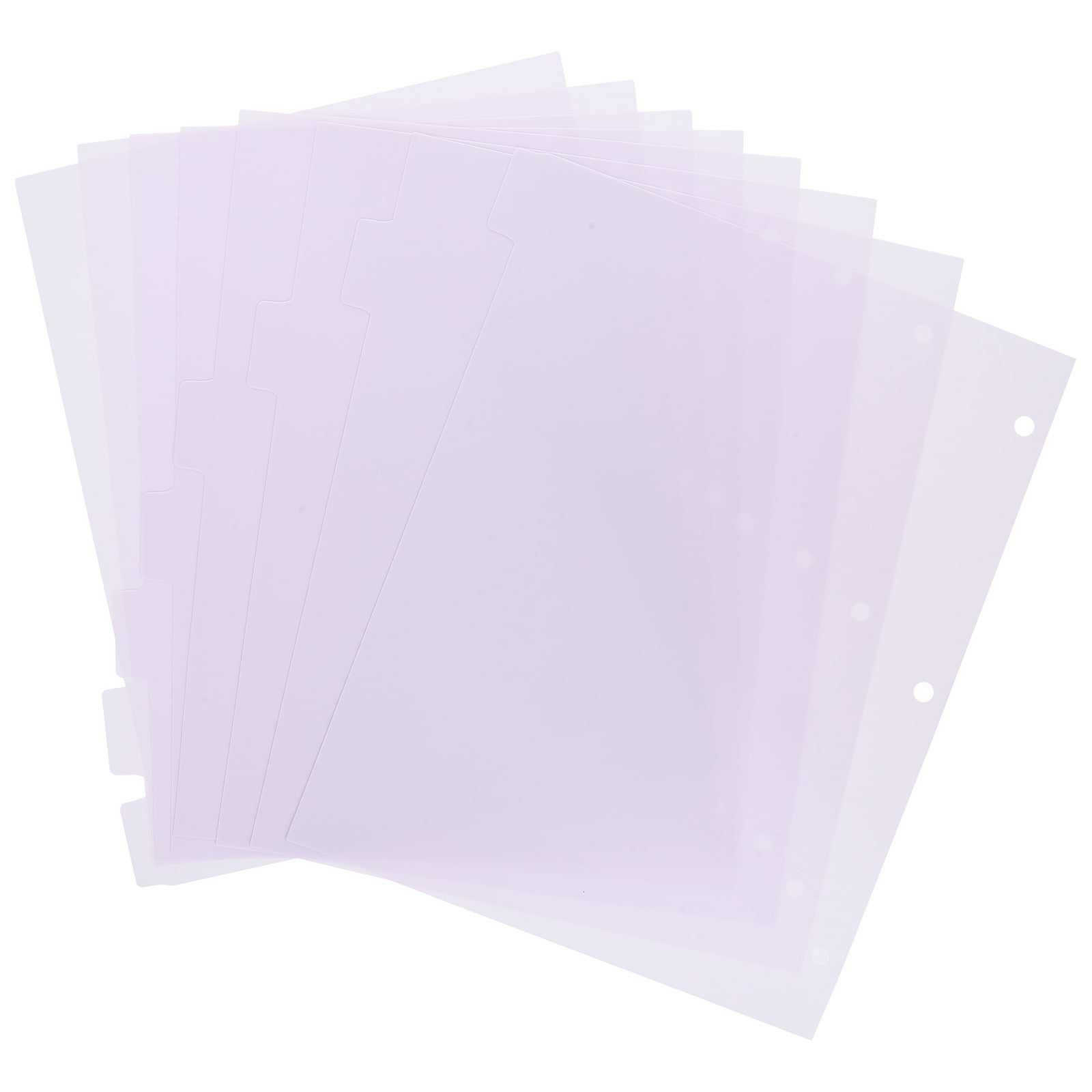 WHAMVOX 8pcs Office Binder Book Dividers Detachable Binder Tabs ...