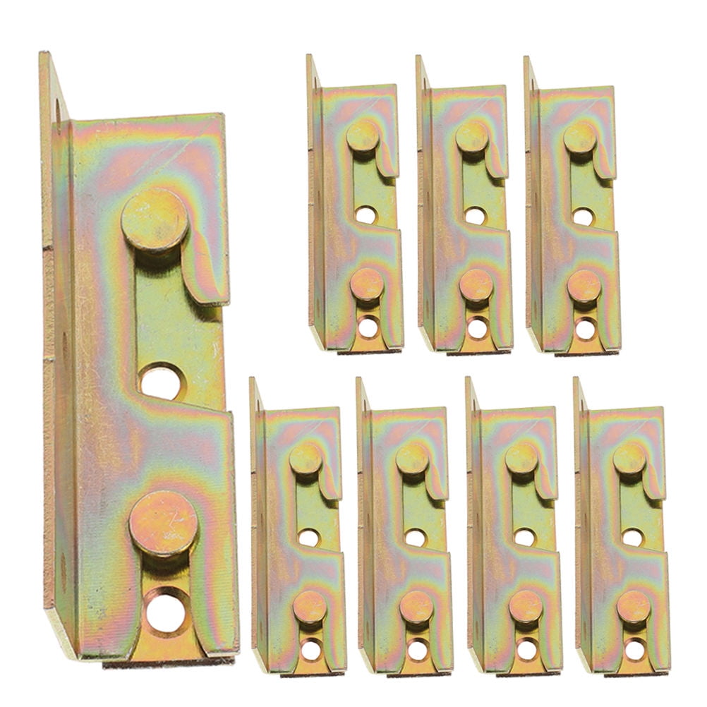 WHAMVOX 8pcs Professional Bed Rail Brackets Bed Rail Brackets Heavy ...