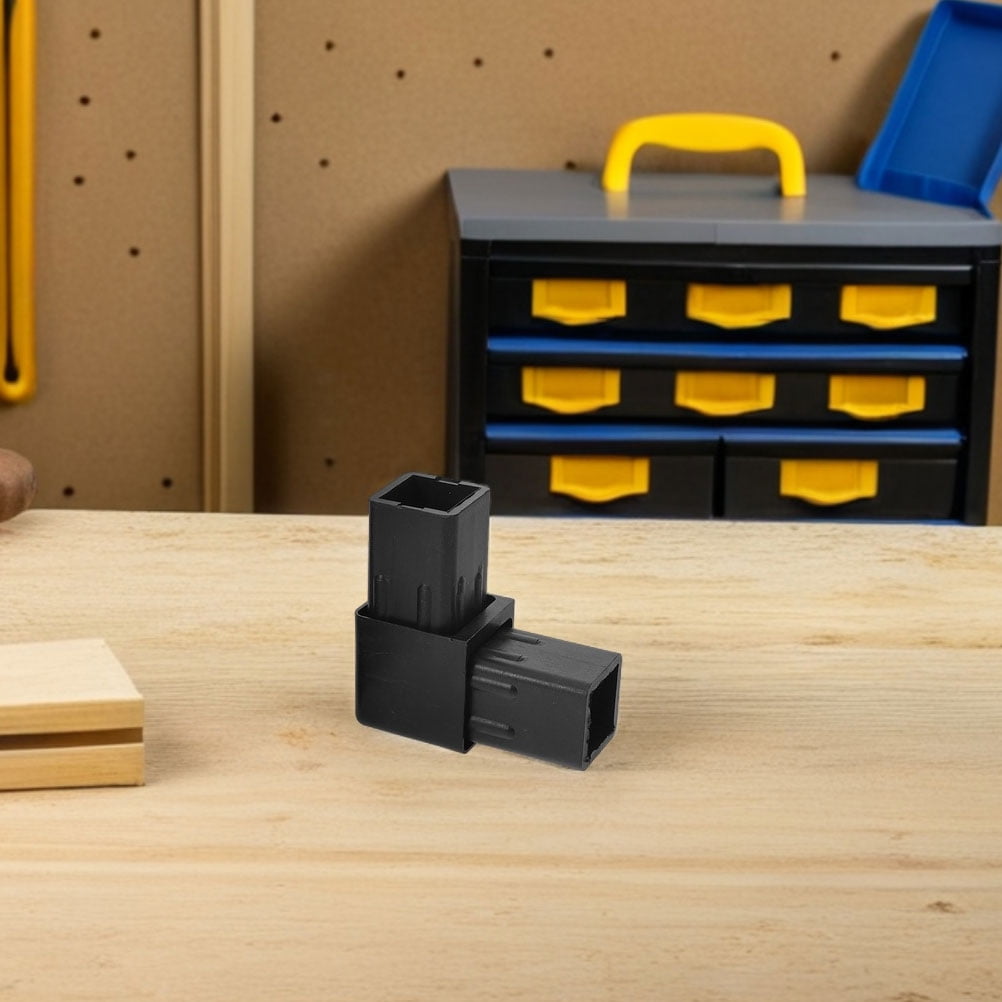 WHAMVOX 8pcs Square Tube Fittings 2 Way Horizontal Tube Connector Chain ...