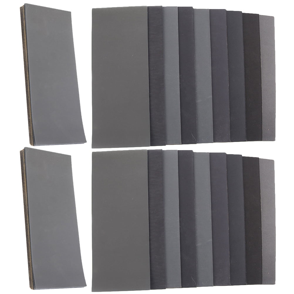 WHAMVOX 90 Pcs Fine Sandpaper Set Tensile Resistant Wet Dry - Walmart.com
