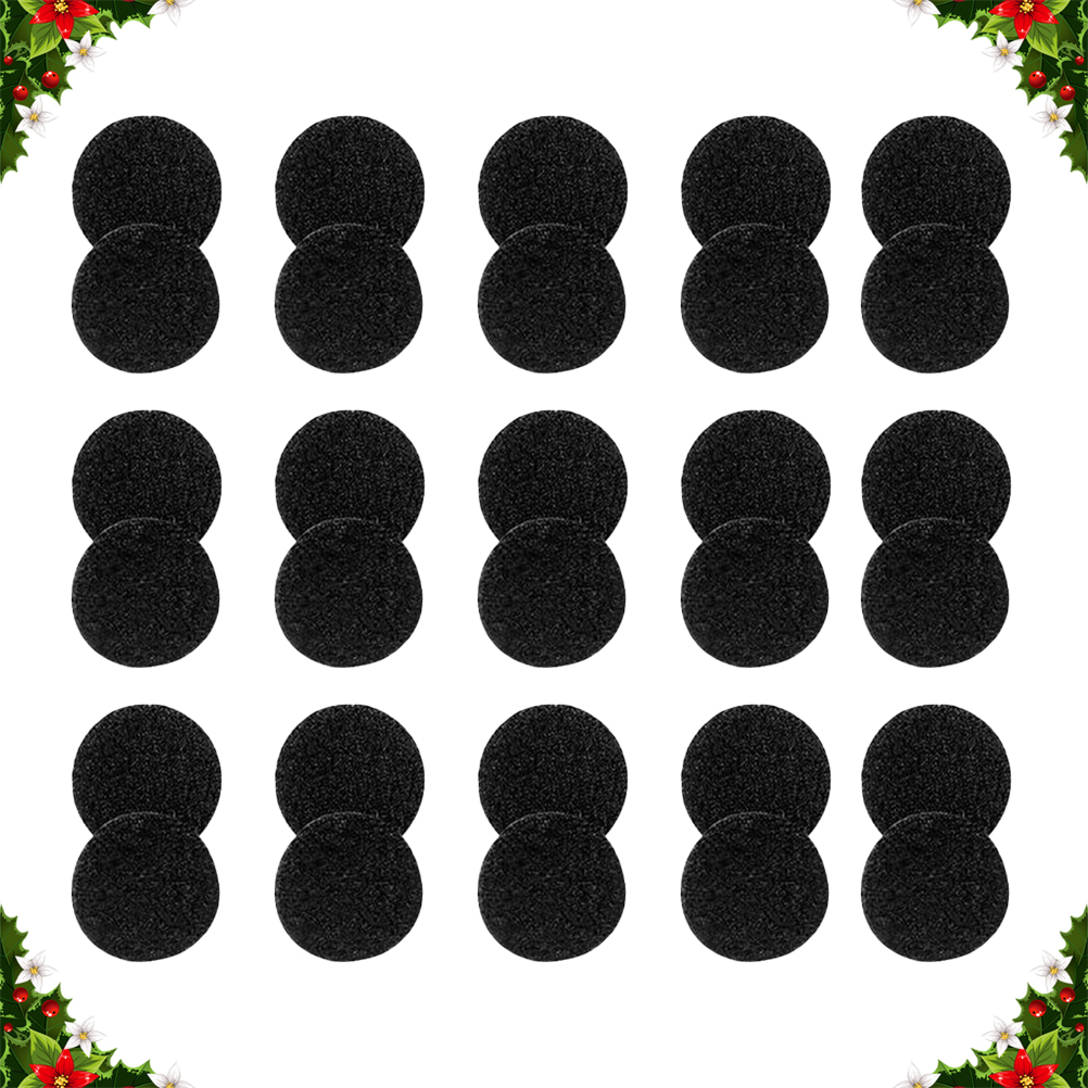 WHAMVOX 900 Pcs Round Stickers Mounting Tape Sticky Tabs Strips Black ...