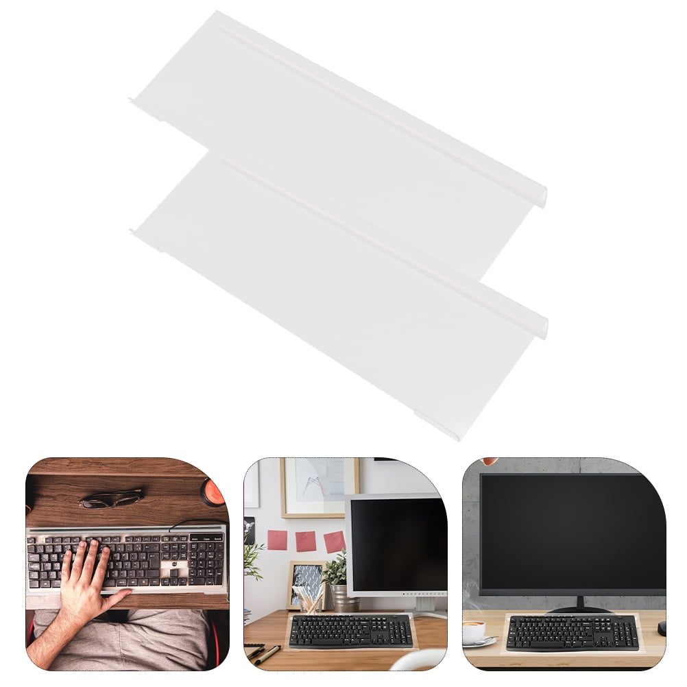 WHAMVOX Acrylic Keyboard Stand for Desk Transparent Tilted Holder with ...
