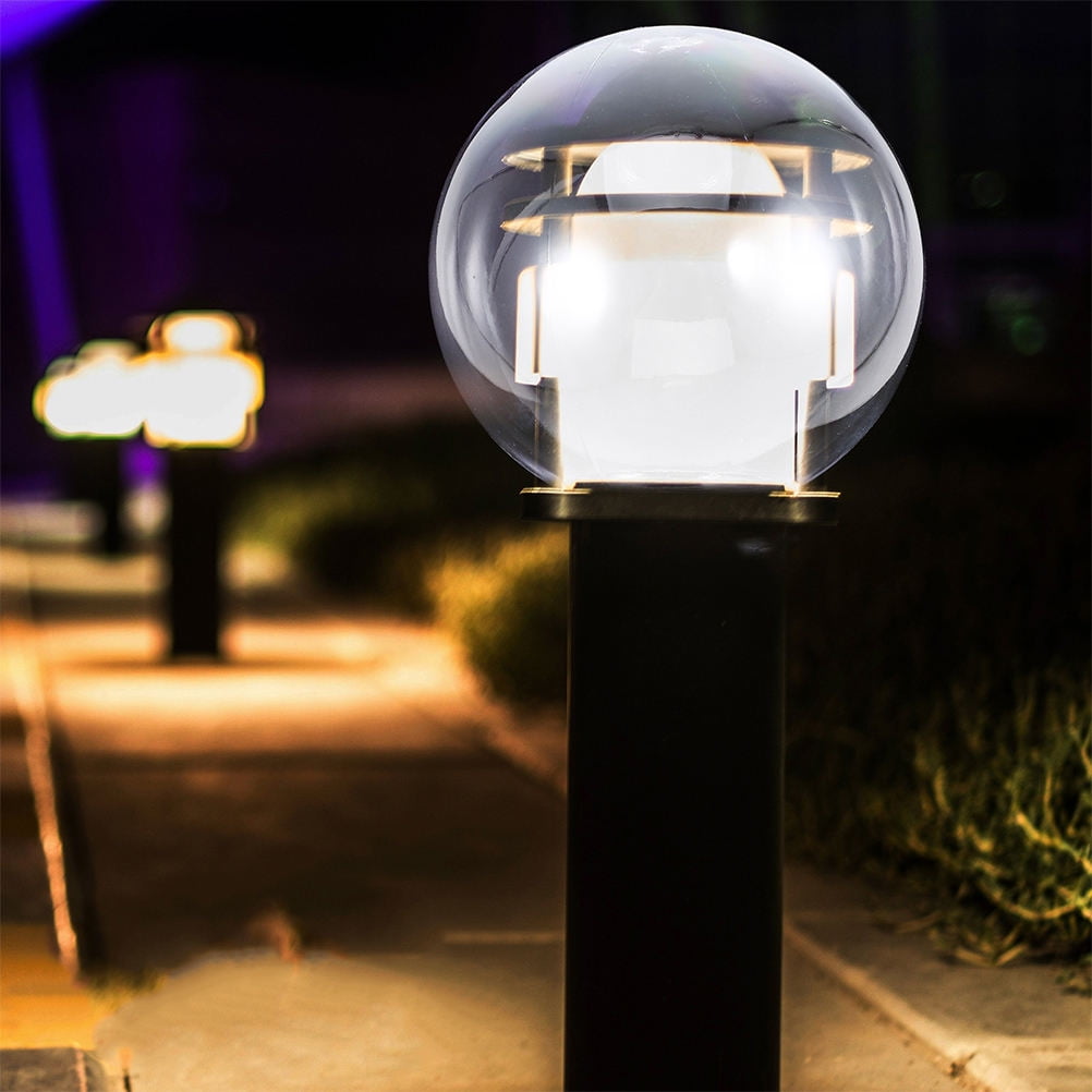 WHAMVOX Acrylic Lamp Post Globe for Outdoor Use Clear Transparent ...
