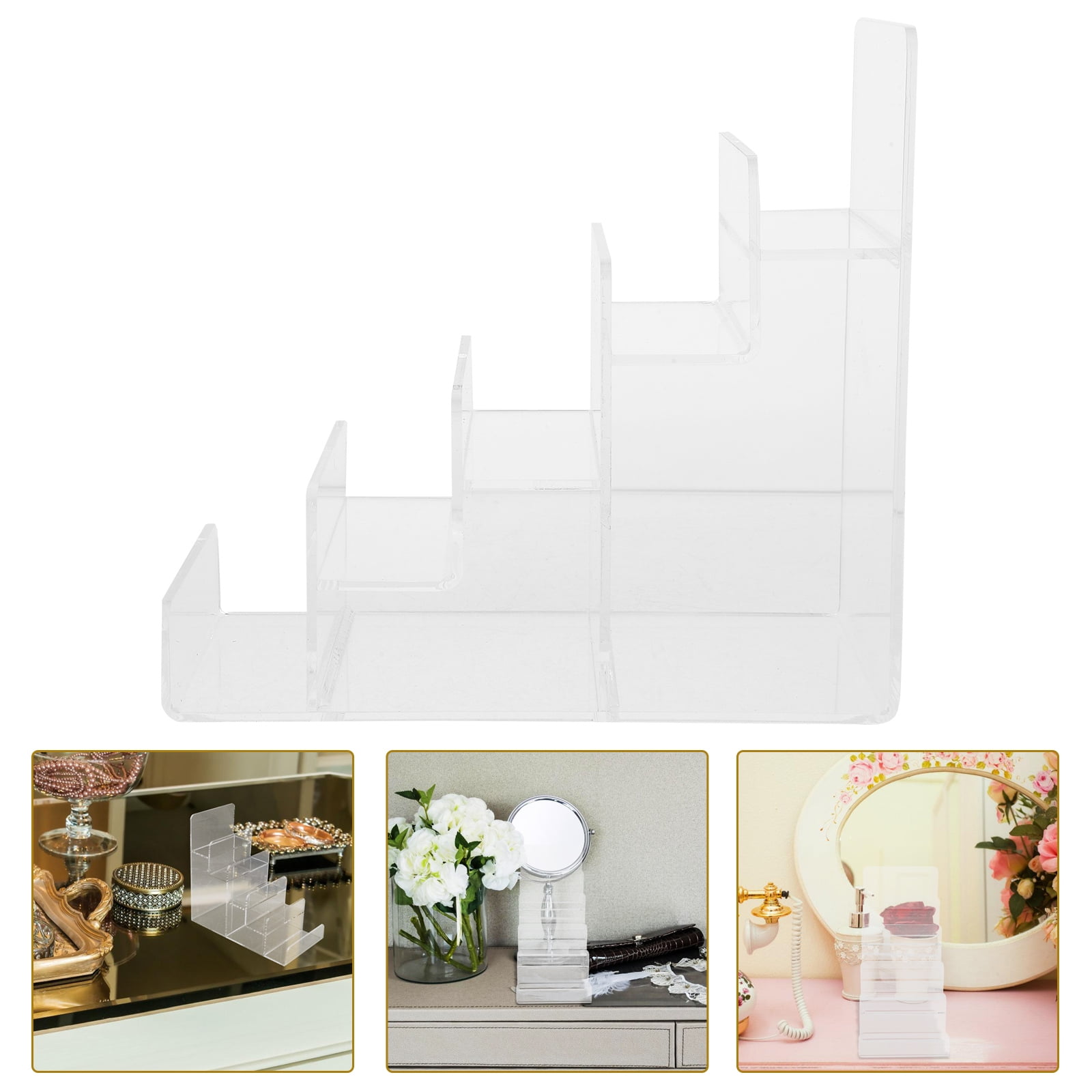 WHAMVOX Acrylic Multi-Layers Display Shelf Purse Display Stand 5-Tier ...