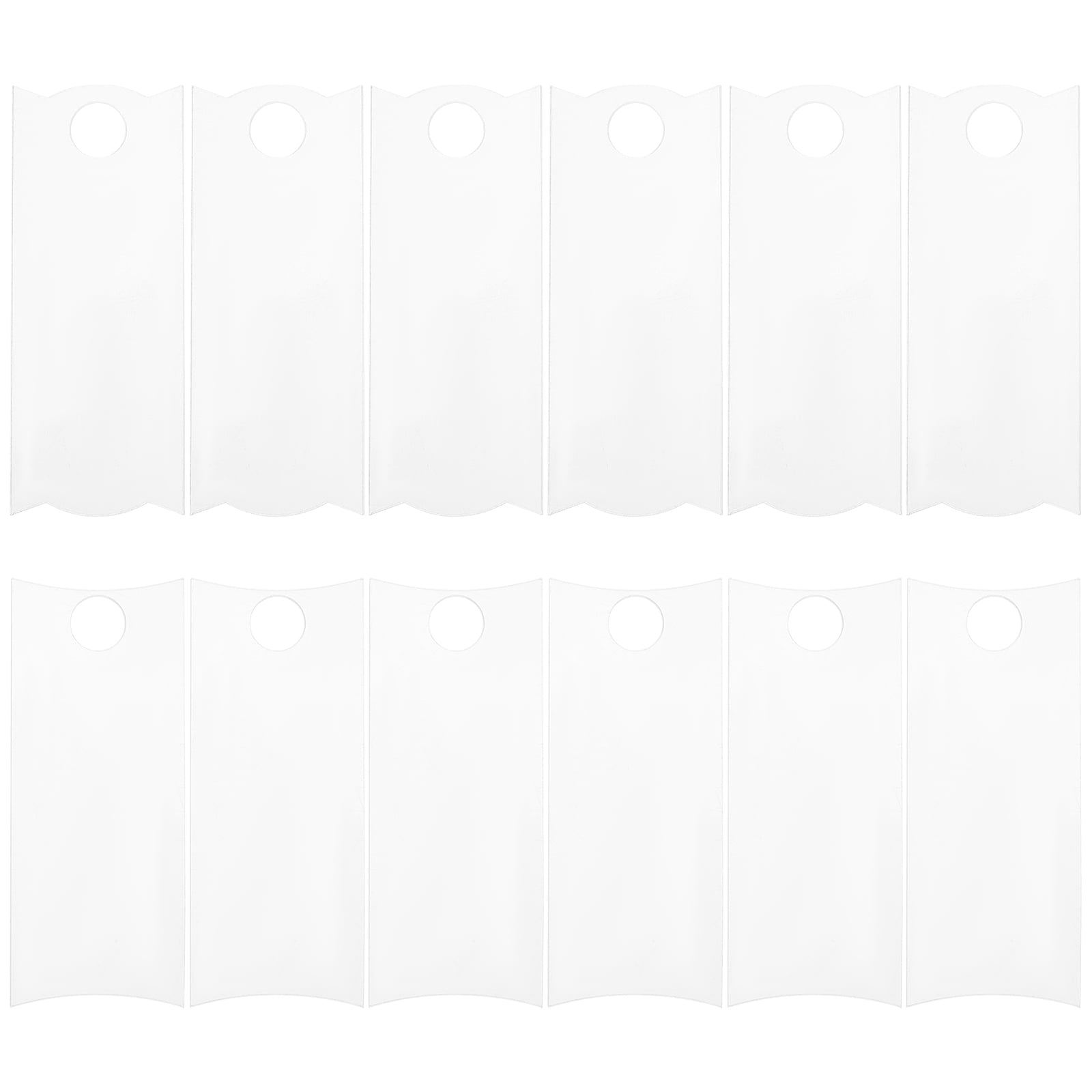 WHAMVOX Acrylic Name Tags for Plant Use Transparent Blank Name Plates ...