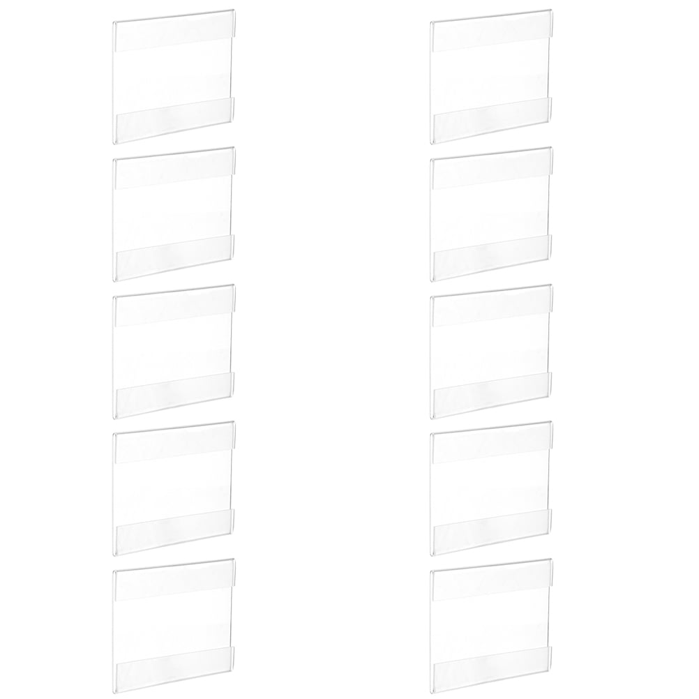 WHAMVOX Acrylic Price Tag Holders Clip On Sign Display Racks for ...