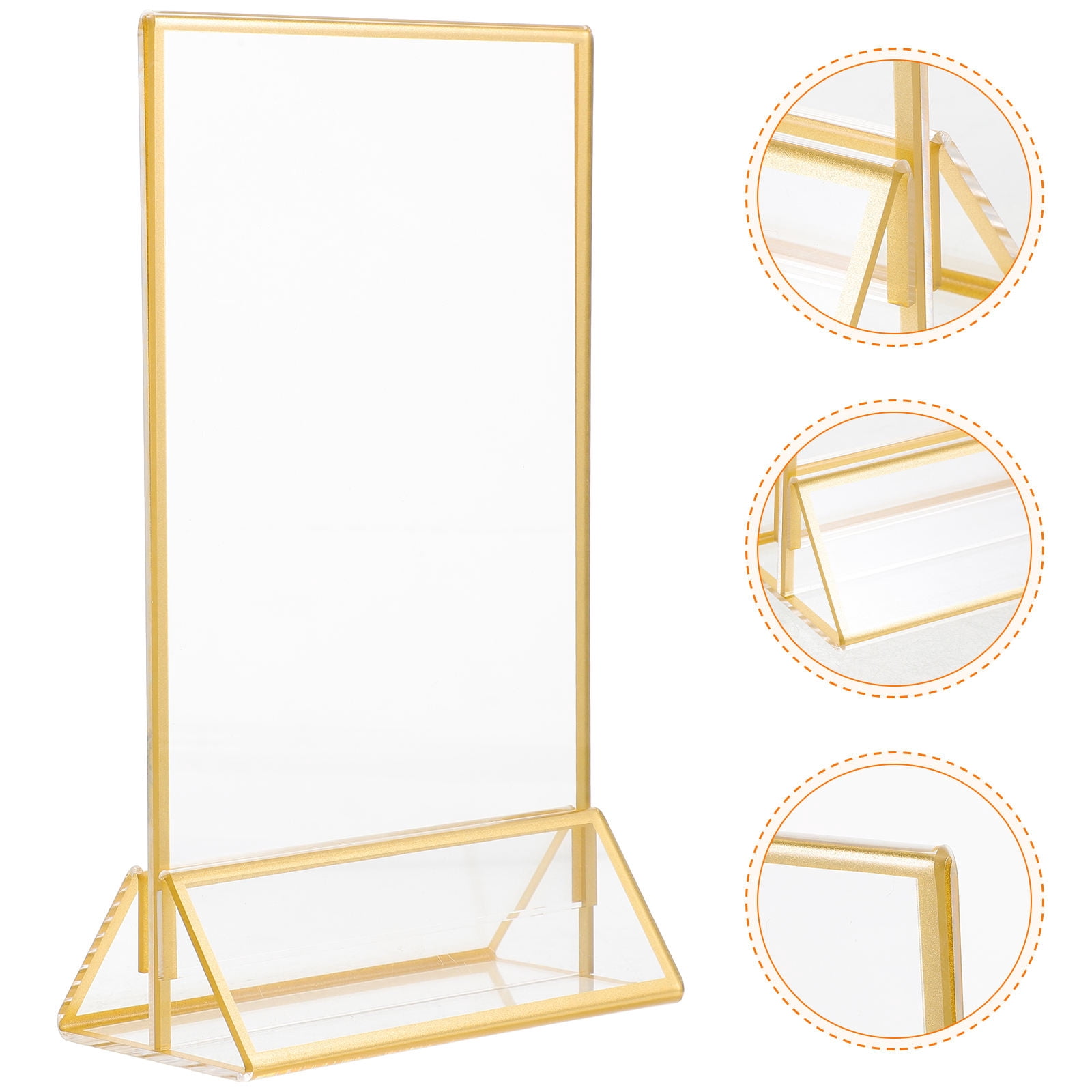 WHAMVOX Acrylic Sign Holder Acrylic Price Display Stand Restaurant ...