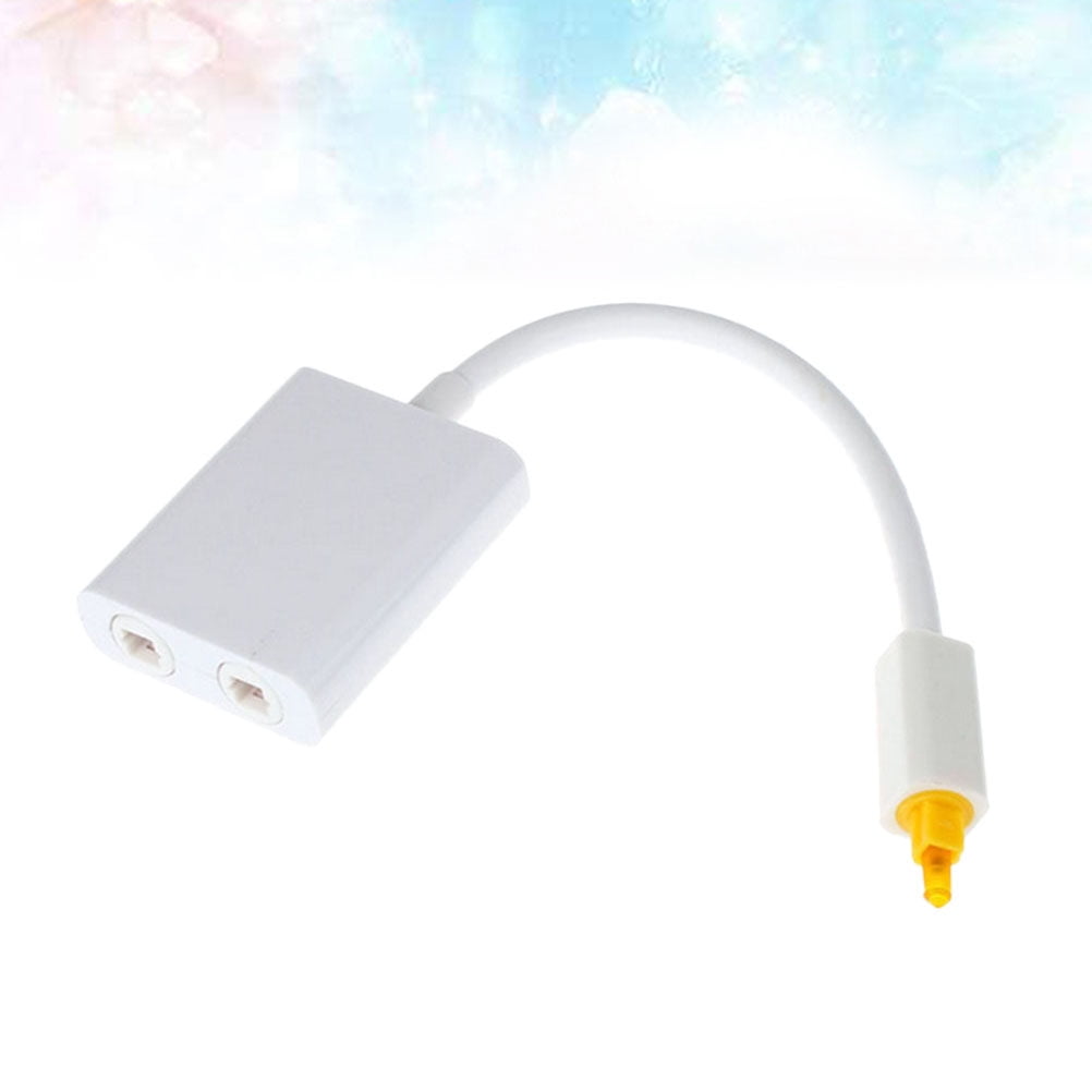 WHAMVOX Adapter Audio Fiber Converter Input Two Output Splitter ...