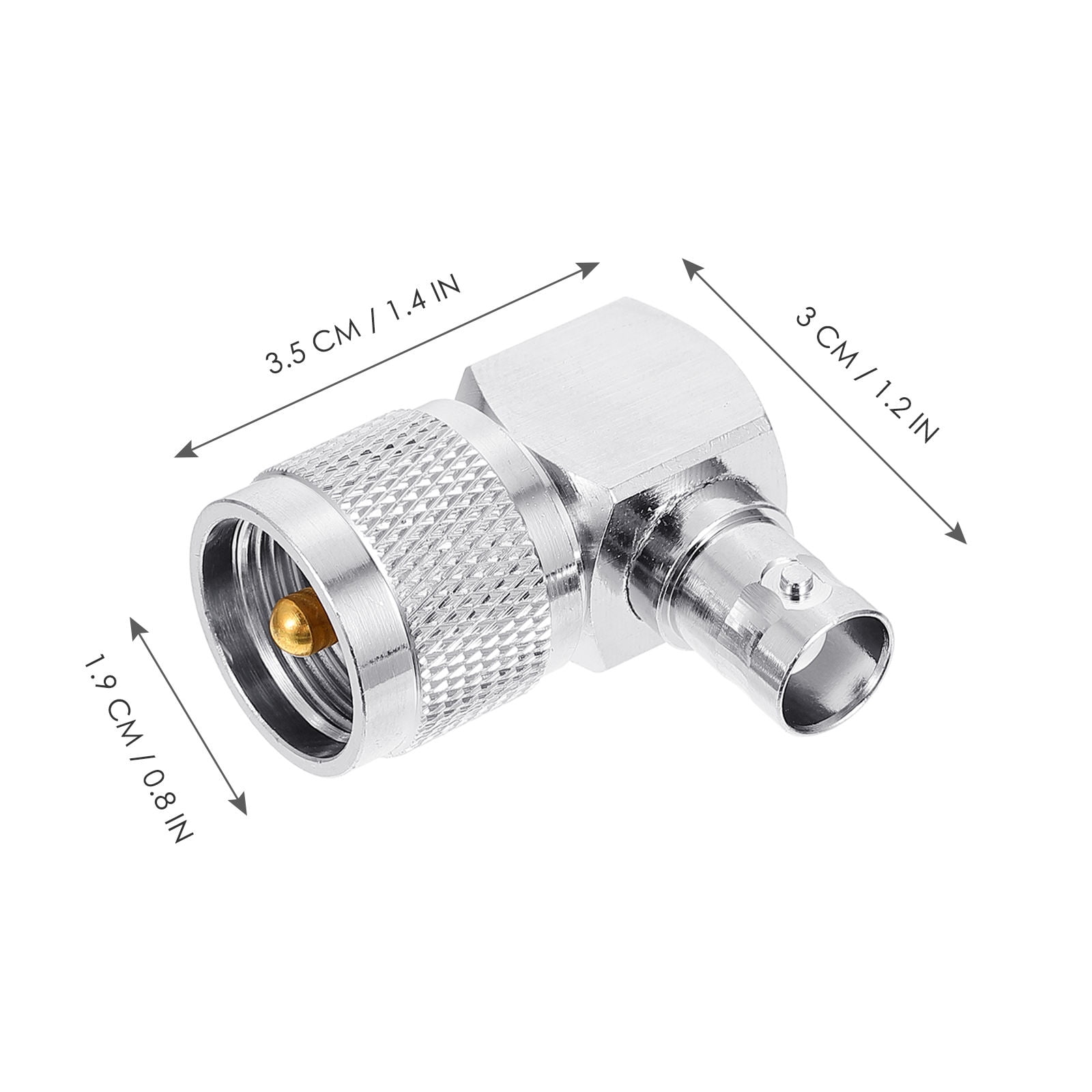 WHAMVOX Adapter BNC to UHF Coax Connector Converter for Ham Antenna ...