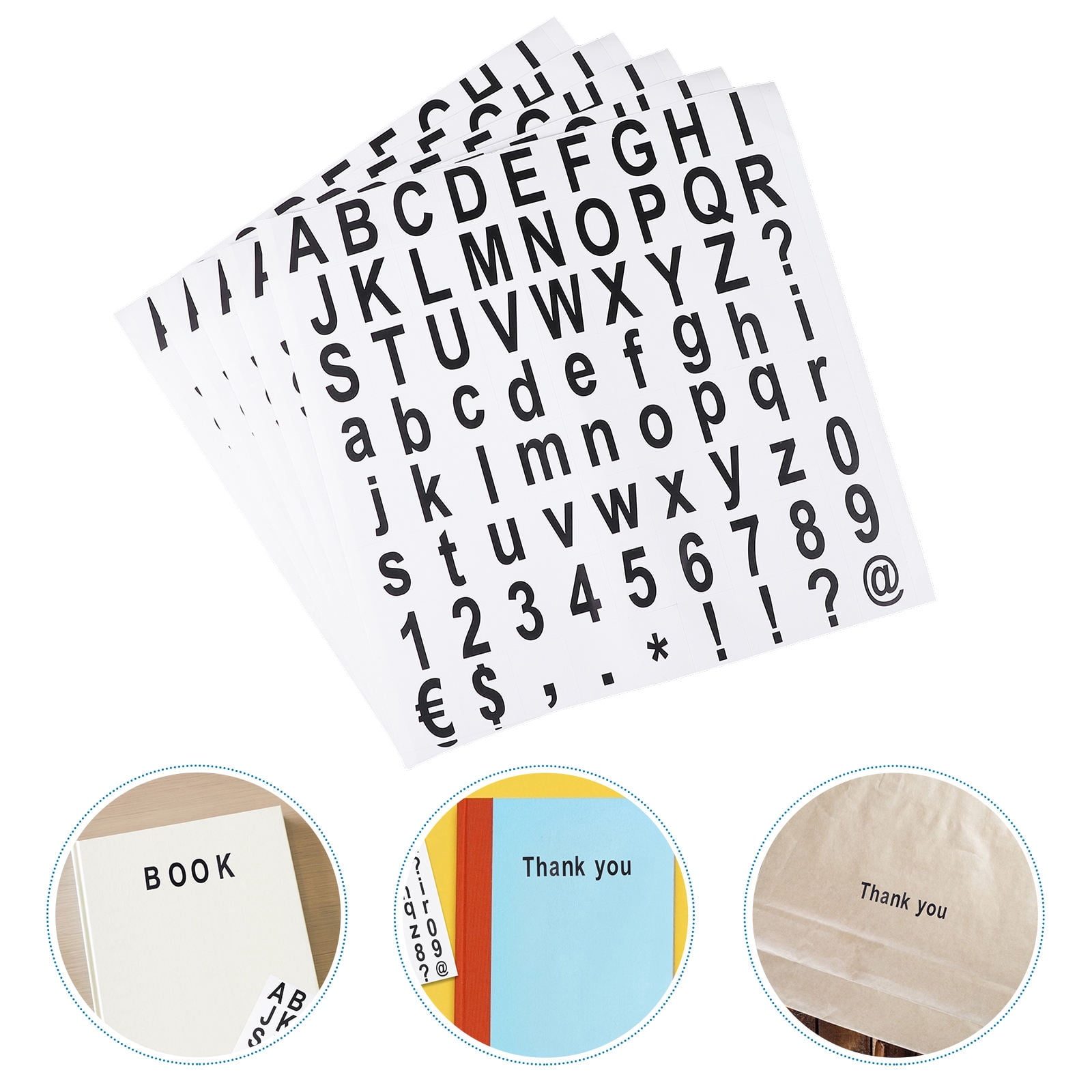 WHAMVOX Adhesive Letters Alphanumeric Stickers Gift Wrapping - Walmart.com