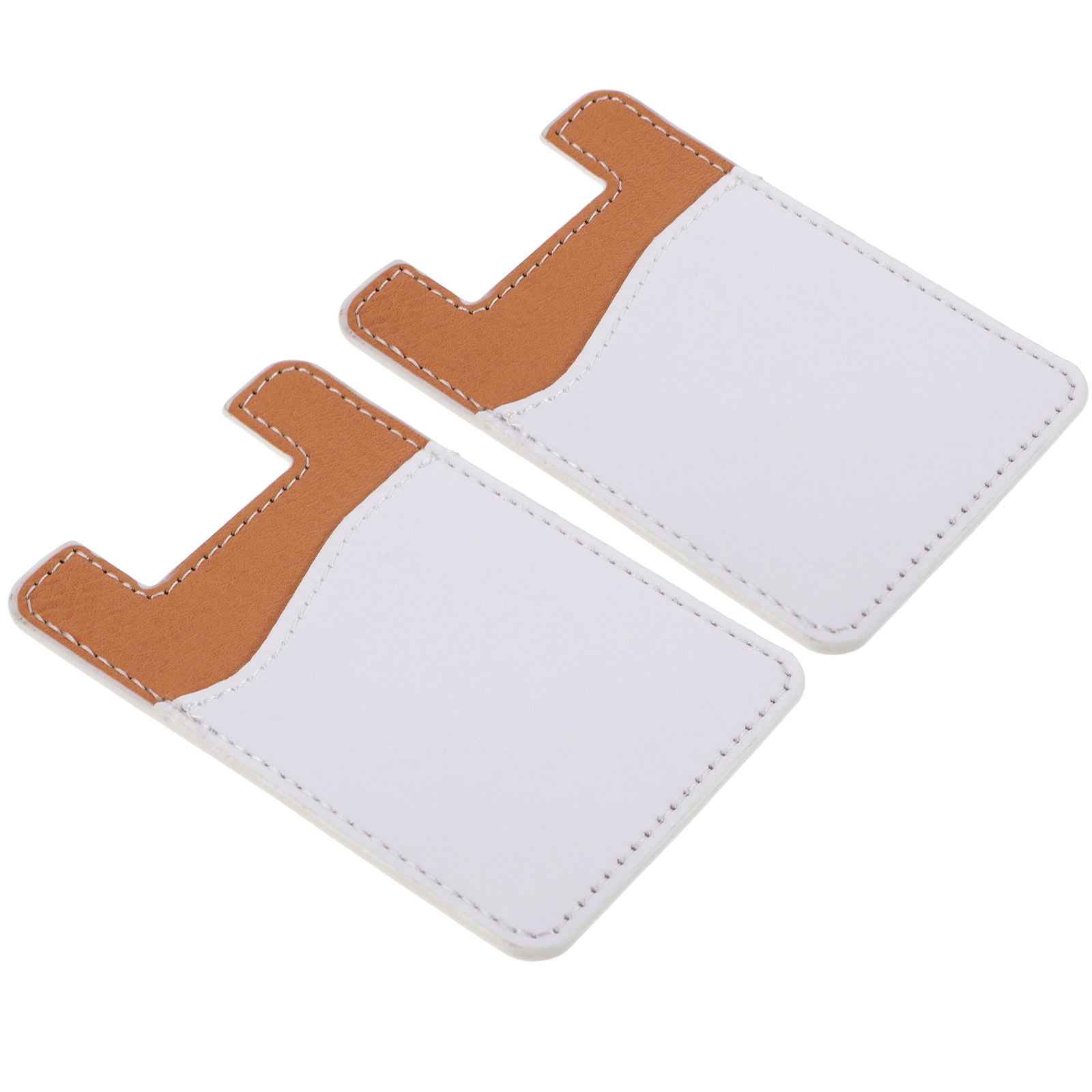 WHAMVOX Adhesive Phone Back Card Holder 2Pcs Pu Assorted Color For ...