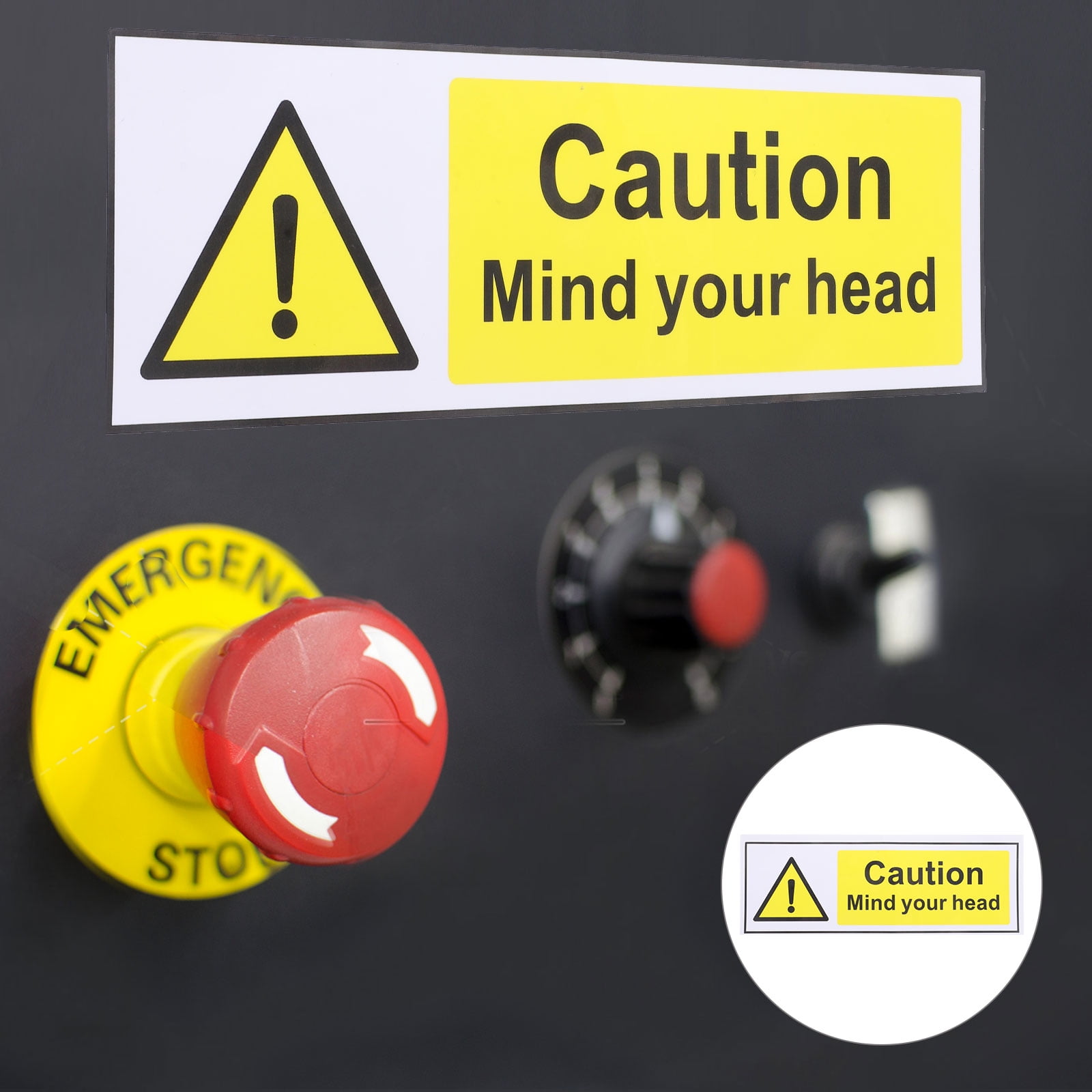 WHAMVOX Adhesive Safety Sign Stickers Suitable for Various Equipment ...