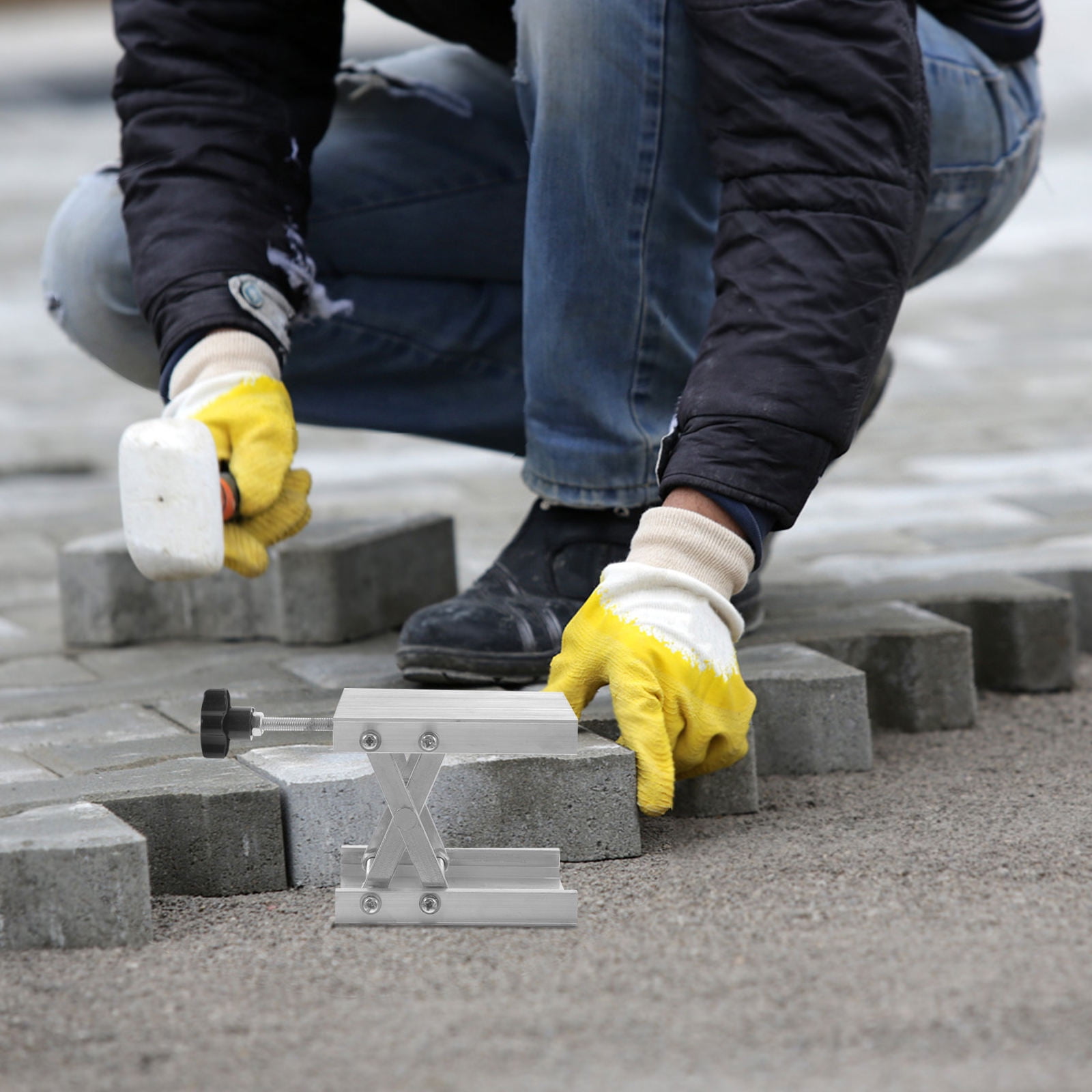 WHAMVOX Adjustable Height Lift Stand Aluminum Alloy Lifting Rack for ...