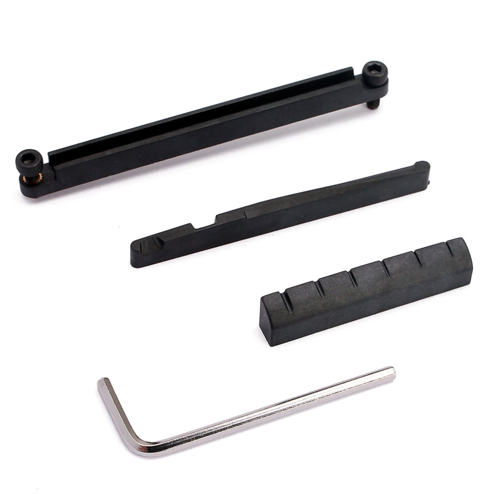 WHAMVOX Adjustable Lifting Acoustic Guitar Brigde Saddle Upper Lower ...