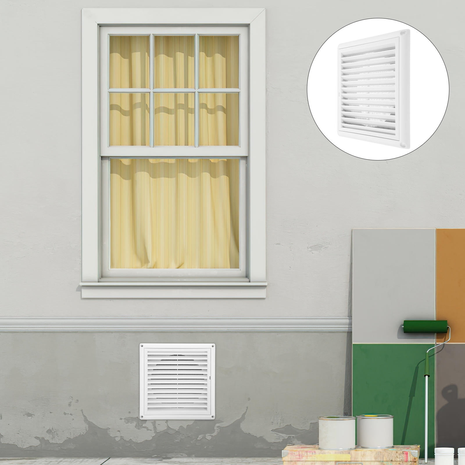 WHAMVOX Air Conditioner Exhaust Window Ventilation Grille for Return ...