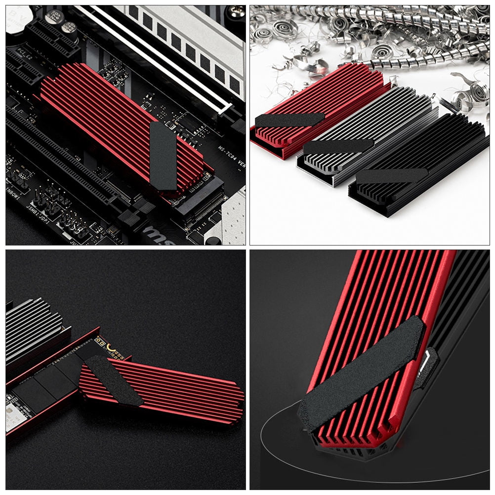 WHAMVOX Aluminum Heat Sink for Computer Use with Red Color and 45 ...