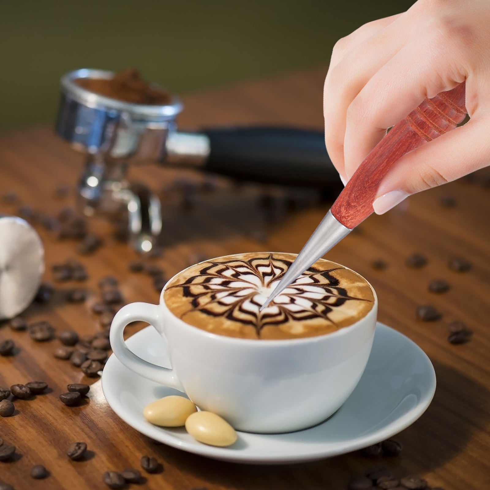 WHAMVOX Art Latte Sticks Coffee Shaping Tool Drawing Office - Walmart.com