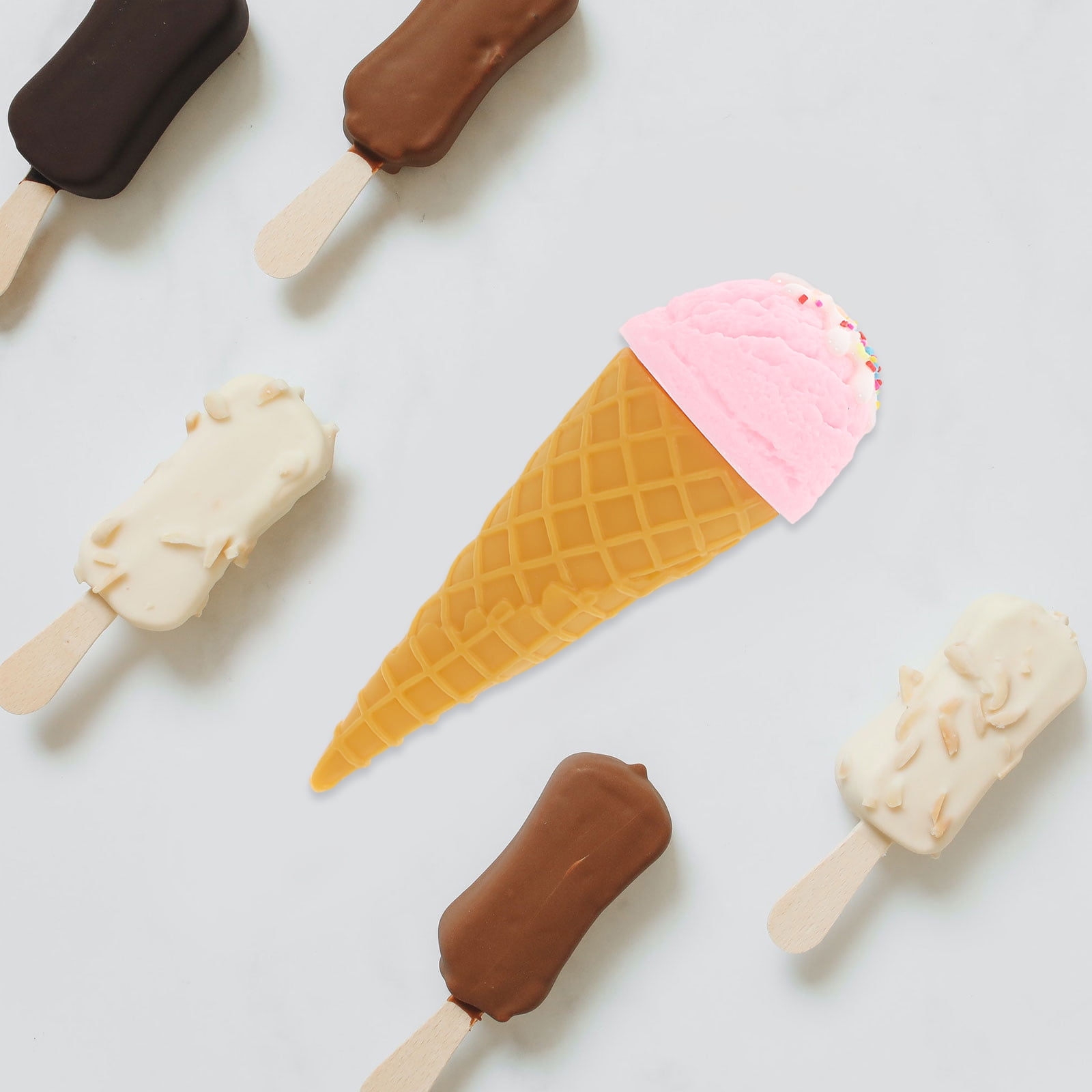 WHAMVOX Artificial Ice Cream Cone Realistic Simulation Imitation Fake ...