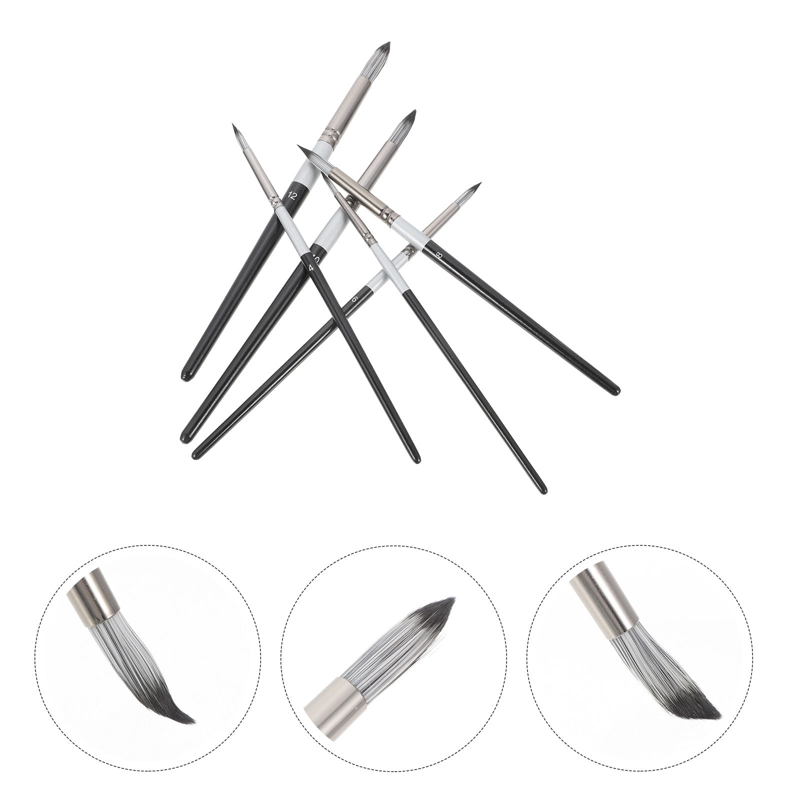 WHAMVOX Artist Paintbrush Set for Acrylic Watercolor Painting with ...